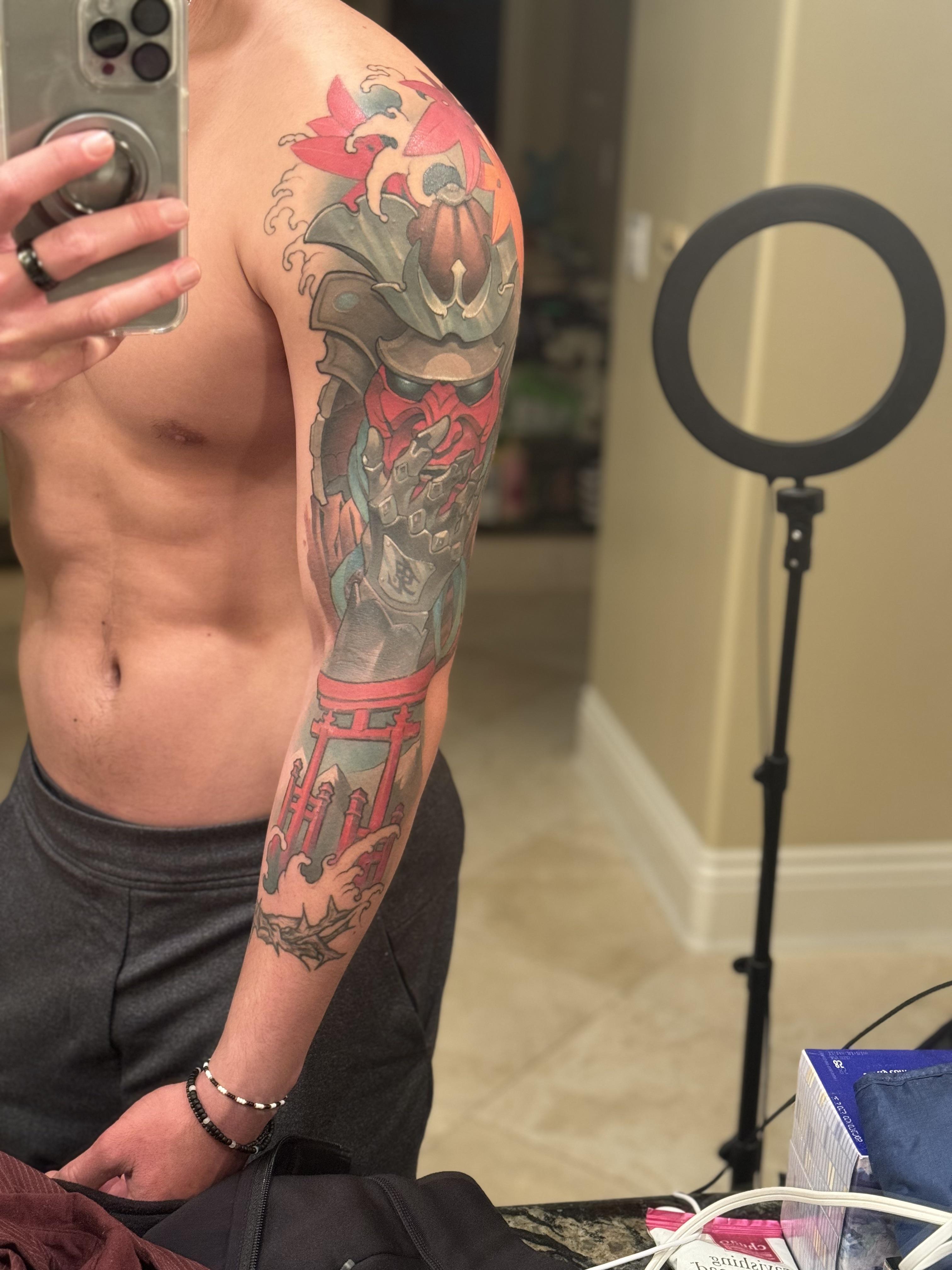 Neo Traditional Color Samurai Tattoo (Inspired by Ghost of Tsushima) California | Scrolller
