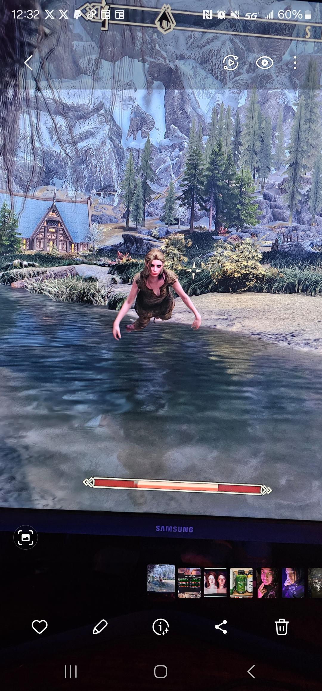 What's causing this swimming above the water glitch? | Scrolller