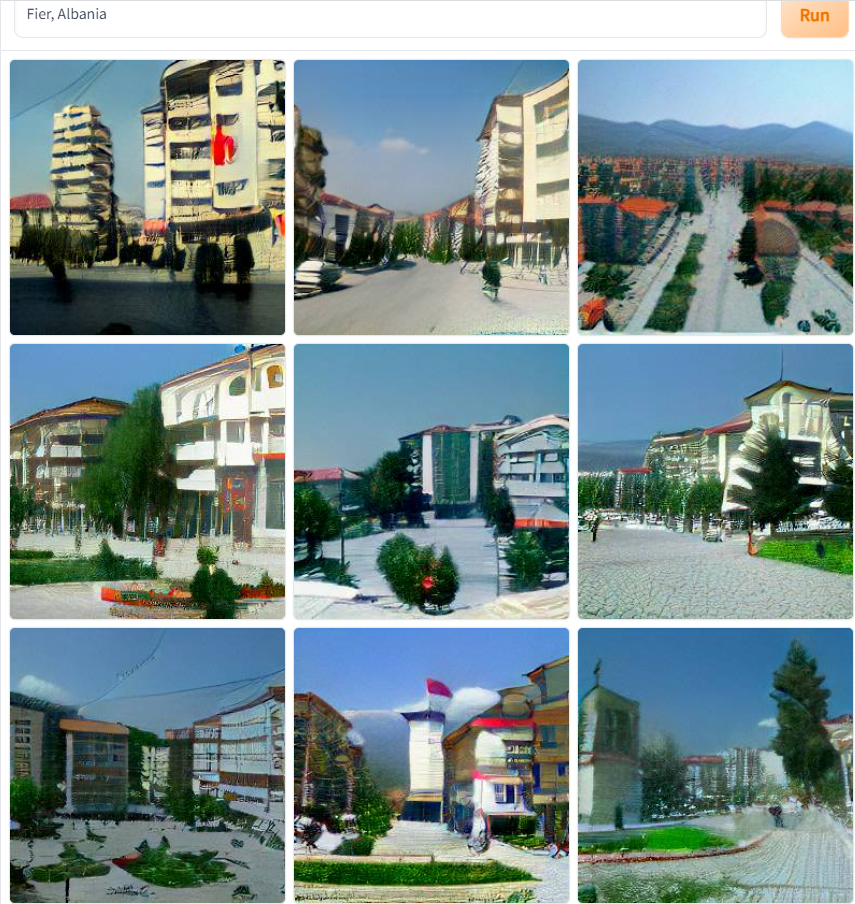 AI-generated art of Albanian cities | Scrolller