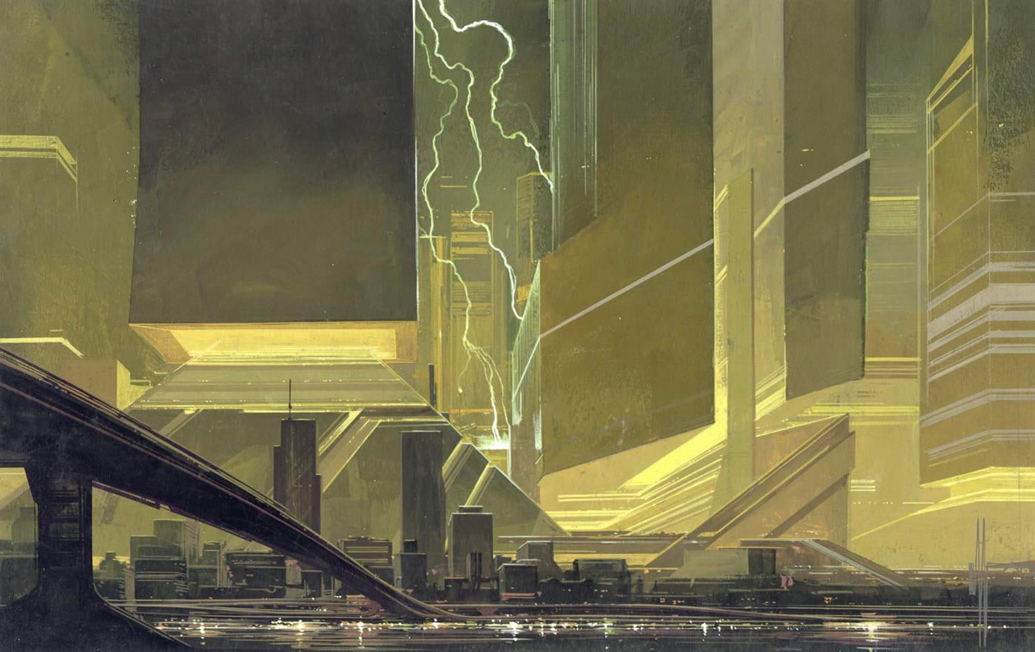 Blade Runner (1982) concept art by Syd Mead | Scrolller