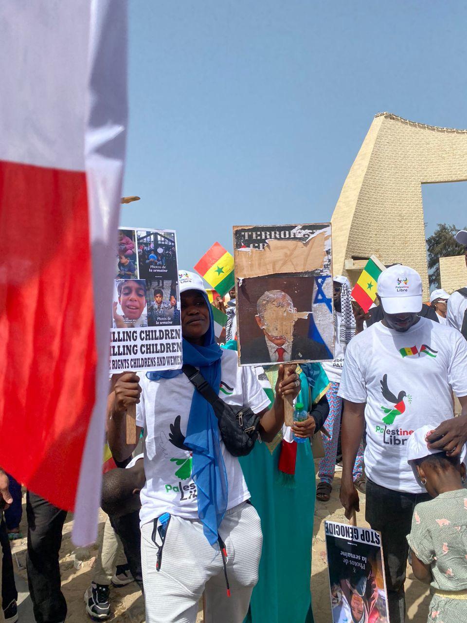 Pro-Palestine march in Dakar, Senegal. | Scrolller