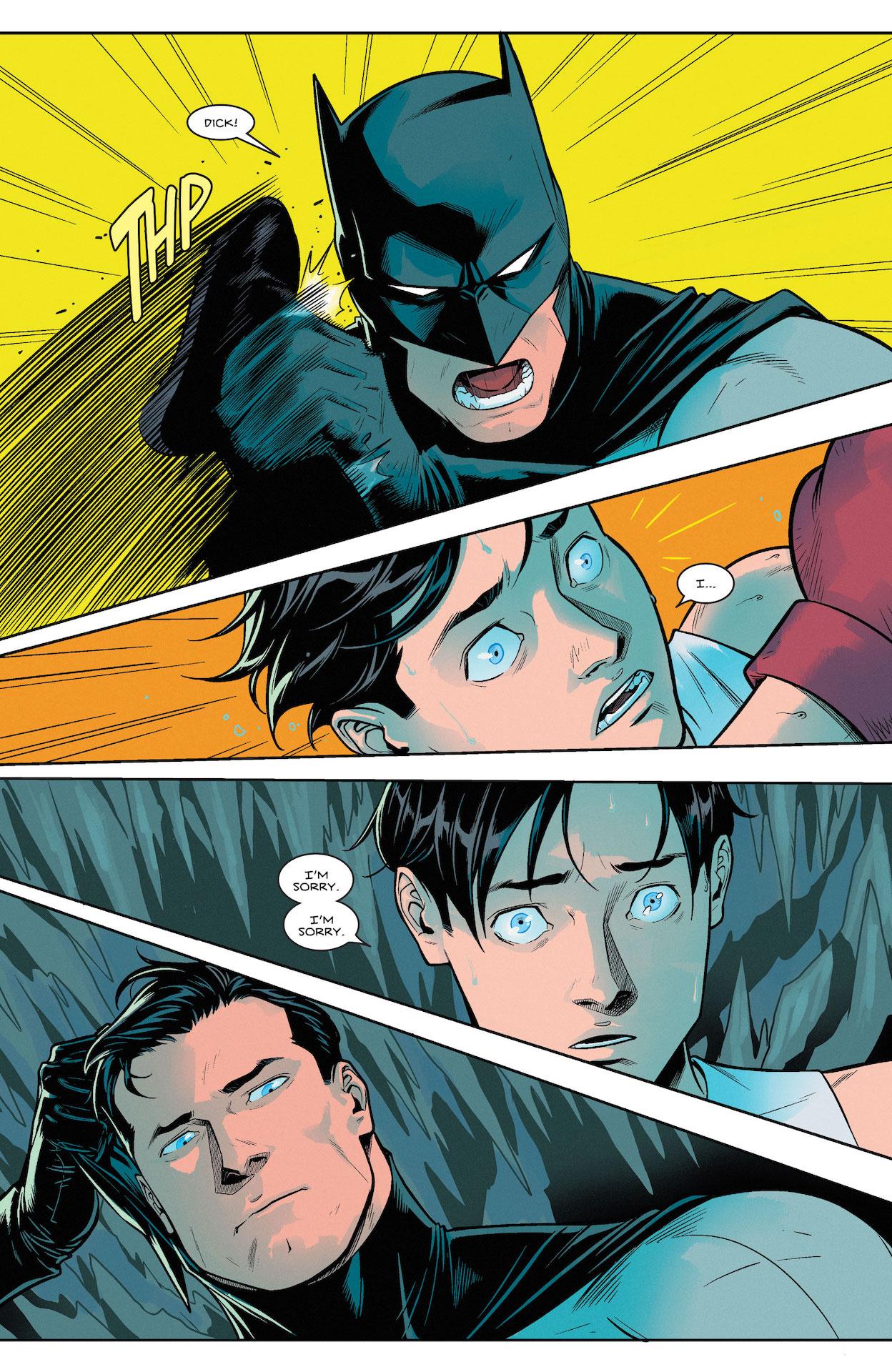 [Comic Excerpt] Bruce Wayne teaches Dick Grayson an important lesson in Nightwing #112 preview ...