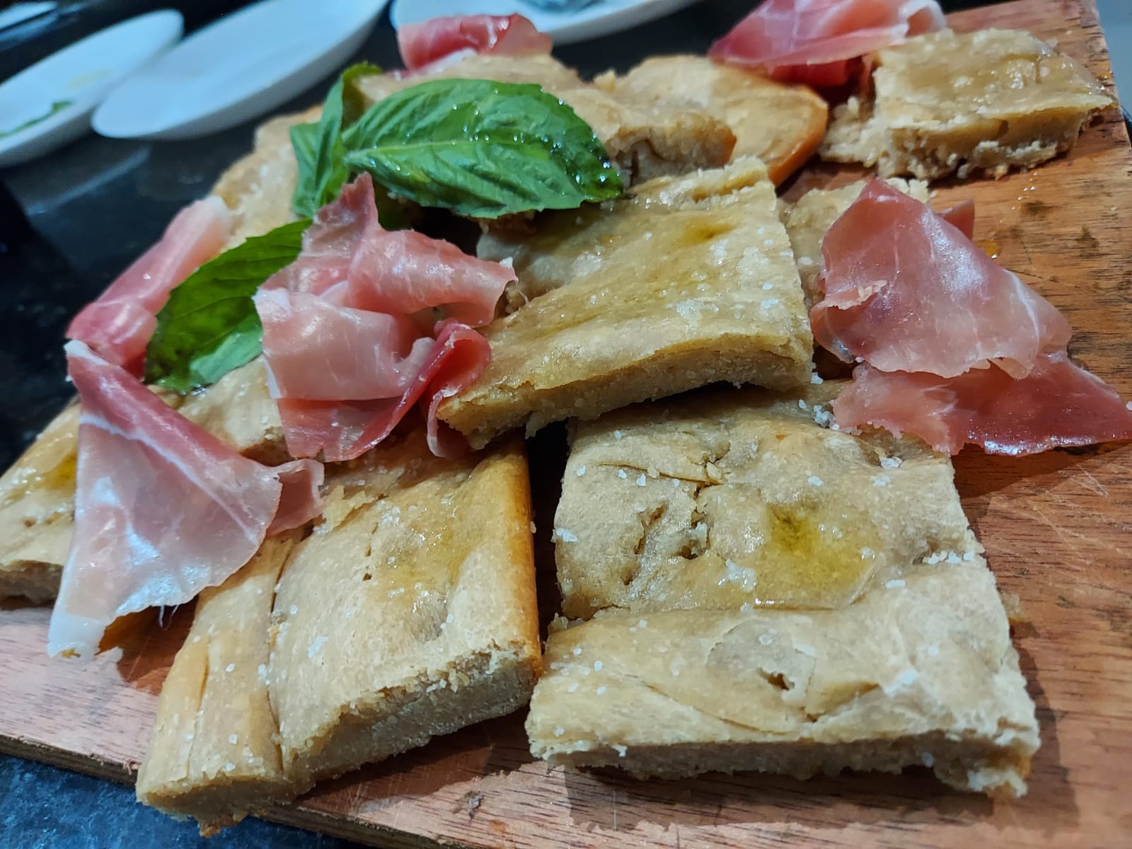 [homemade] Focaccia with prosciutto and pancetta | Scrolller