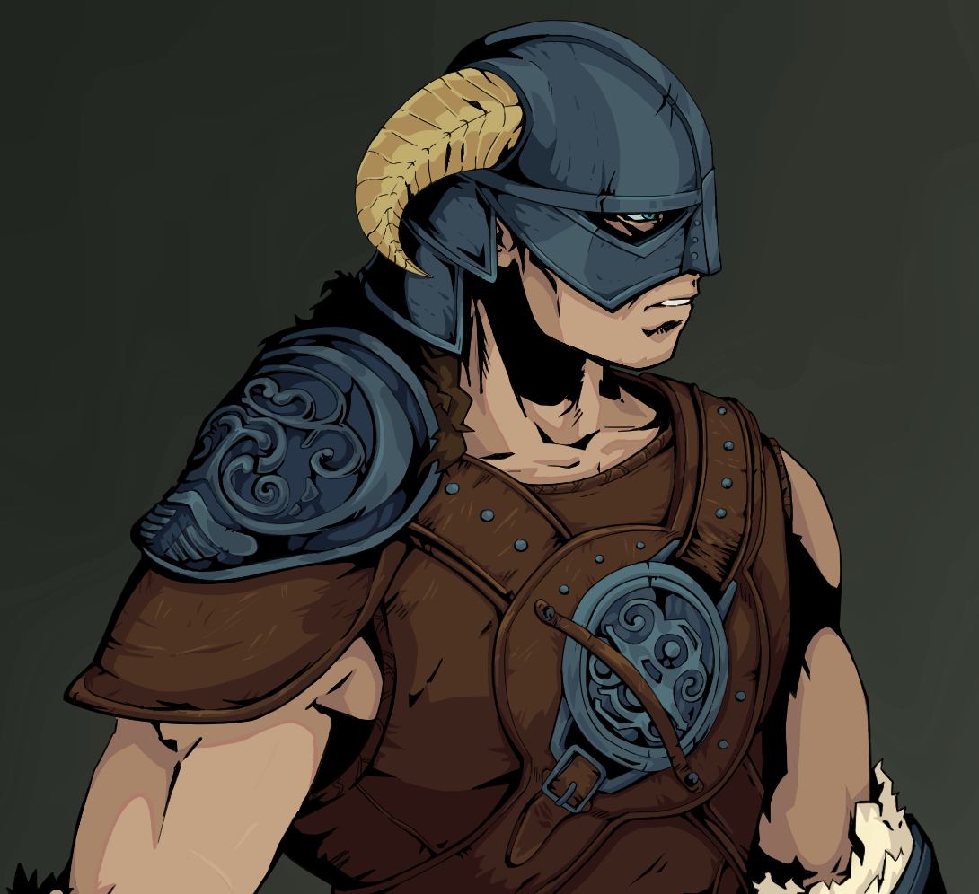 I recently started replaying Skyrim, so I just had to make artwork of the Last Dragonborn ...