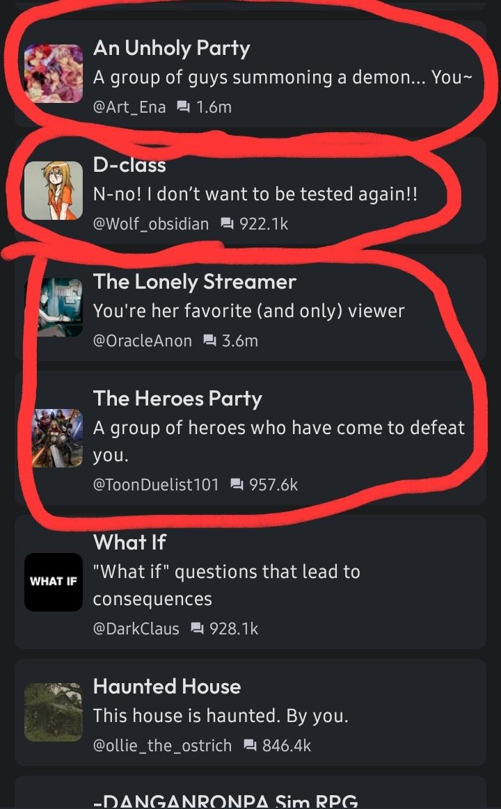 Why these kinda bots keep getting recommended to me? They suck, it's always "you're a demon ...