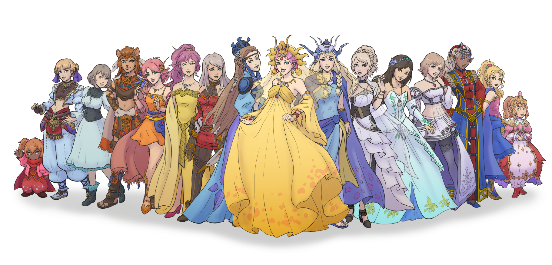 [OC] Final Fantasy Princesses! | Scrolller