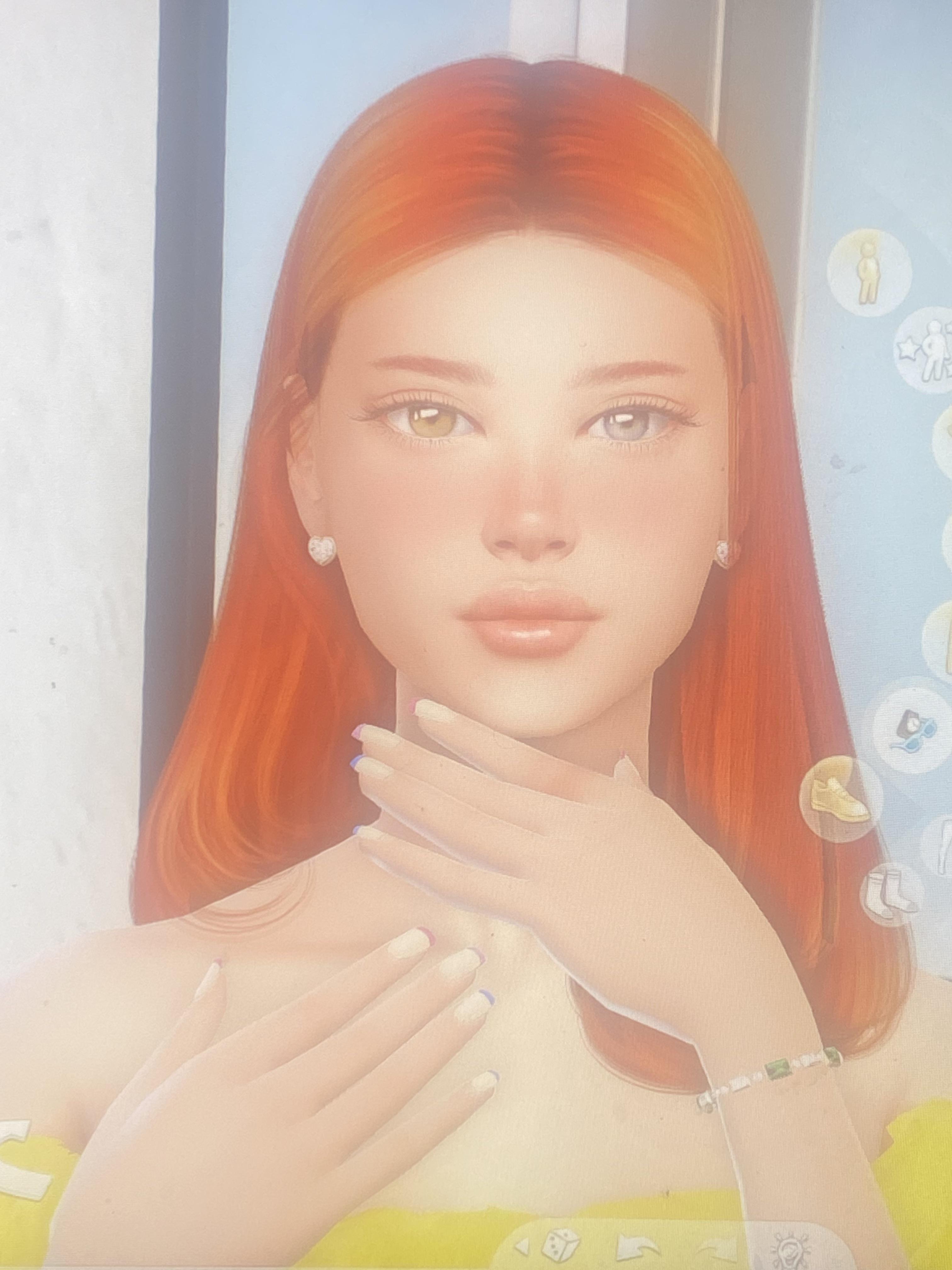 I made a new sim with heterochromia | Scrolller