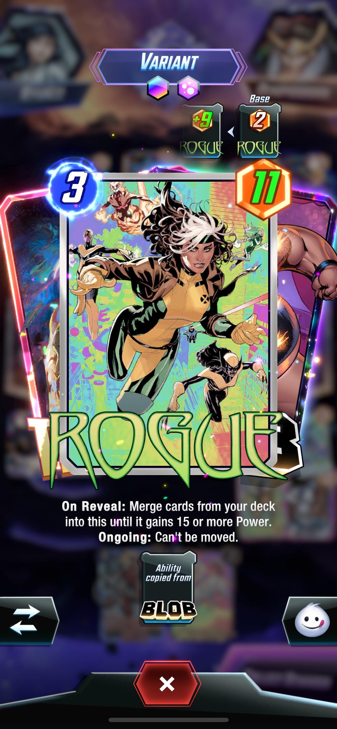 Rogue and blob interaction | Scrolller