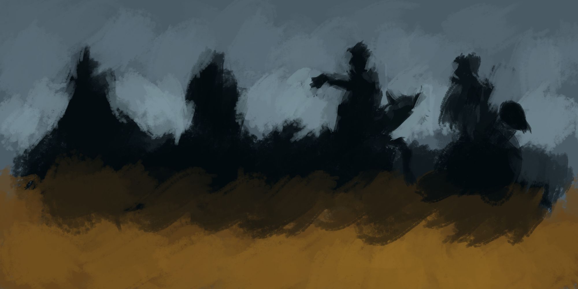 [ARTWORK] The Riders of Mariupol - I made my own versions of the Four Horsemen of the Apocalypse ...