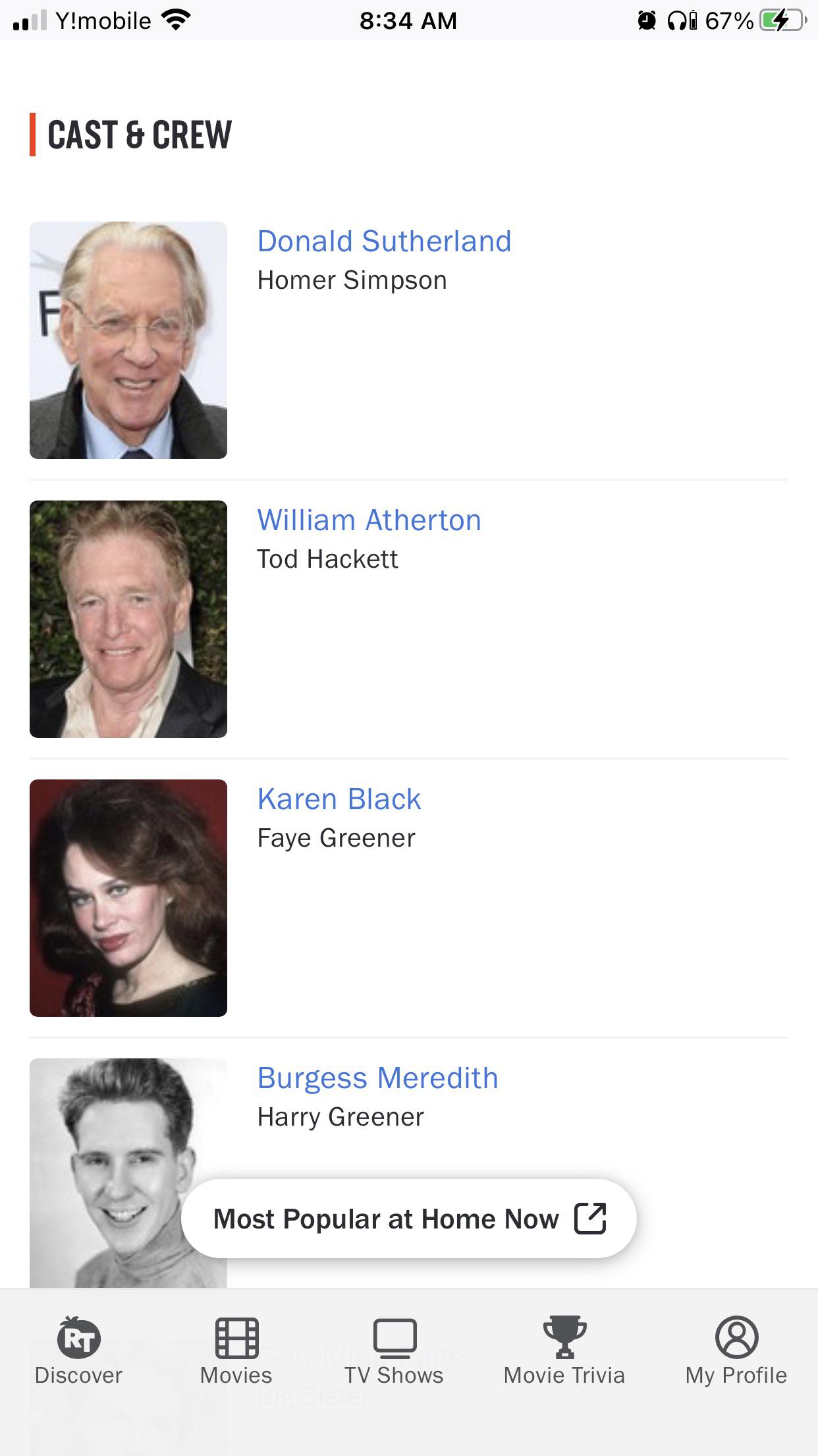 Donald Sutherland as Homer | Scrolller