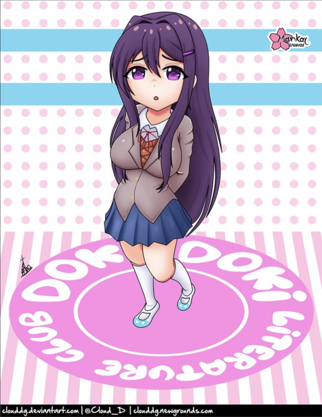 Little Yuri and Natsuki (Artist: Cloud_DG) | Scrolller