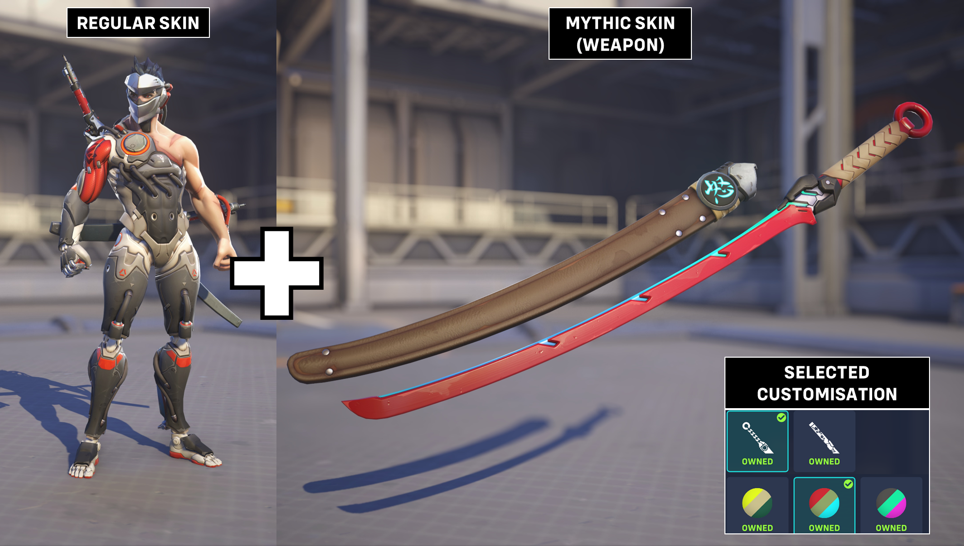 Hope this gets added in the future: Mythic Skin (Weapon) + Any Skin. In other words, making each ...
