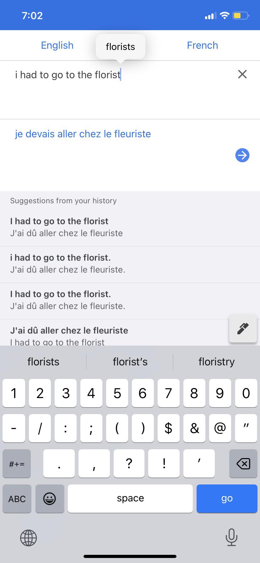 Why does the translation change with ‘.’? | Scrolller
