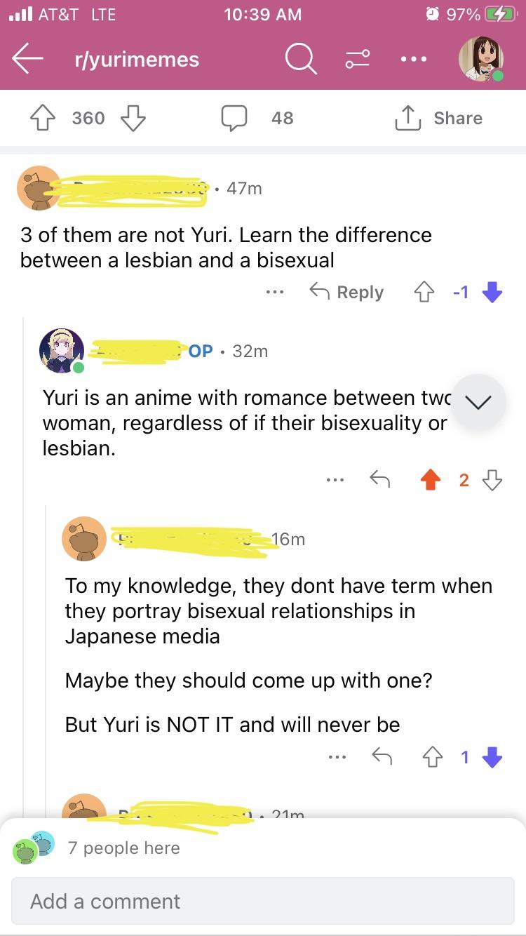 This person is literally gatekeeping yuri | Scrolller