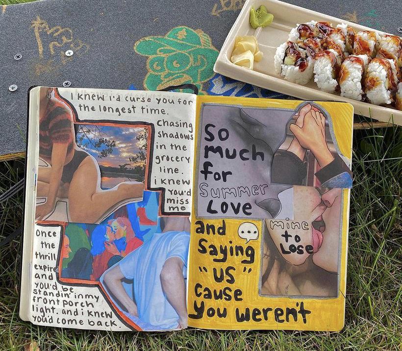 Journal pages I made during Folklore release | Scrolller