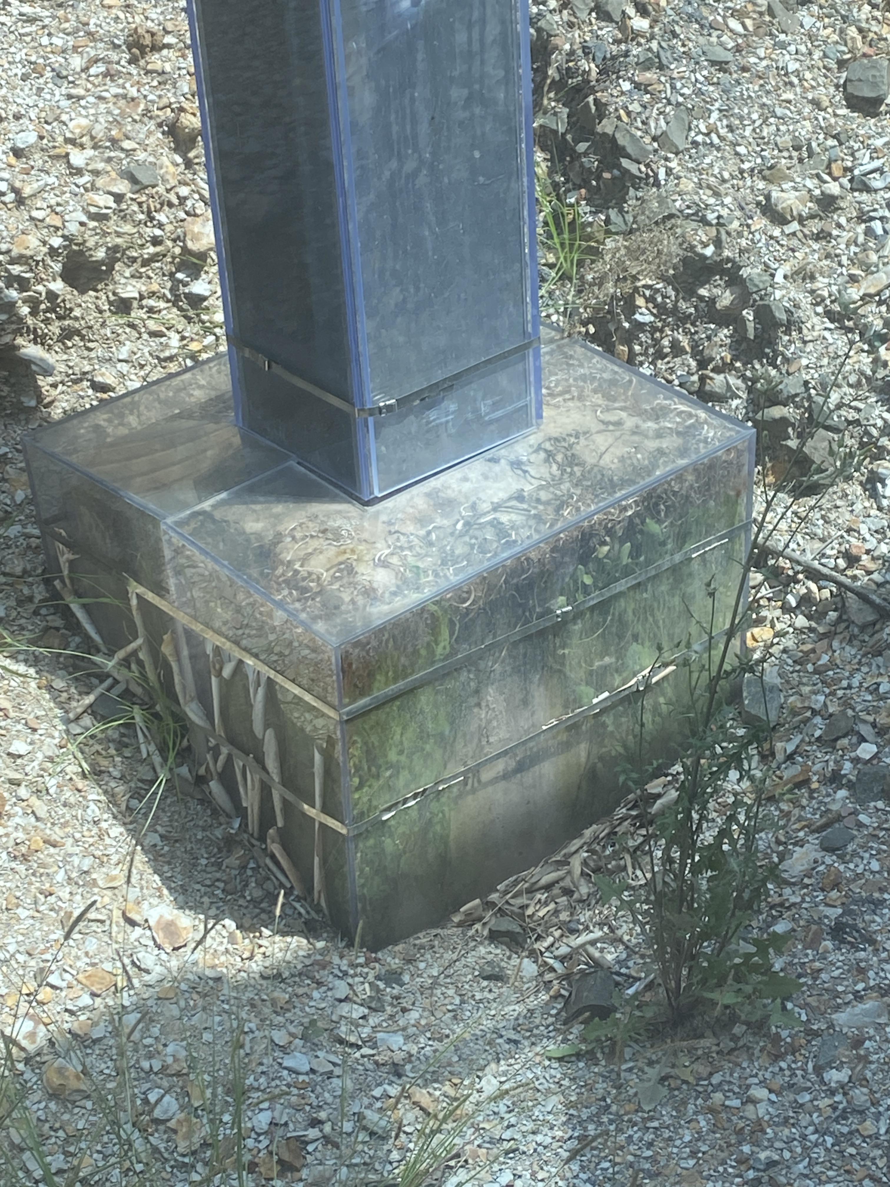 Weird perspex covering on train track utility poles | Scrolller