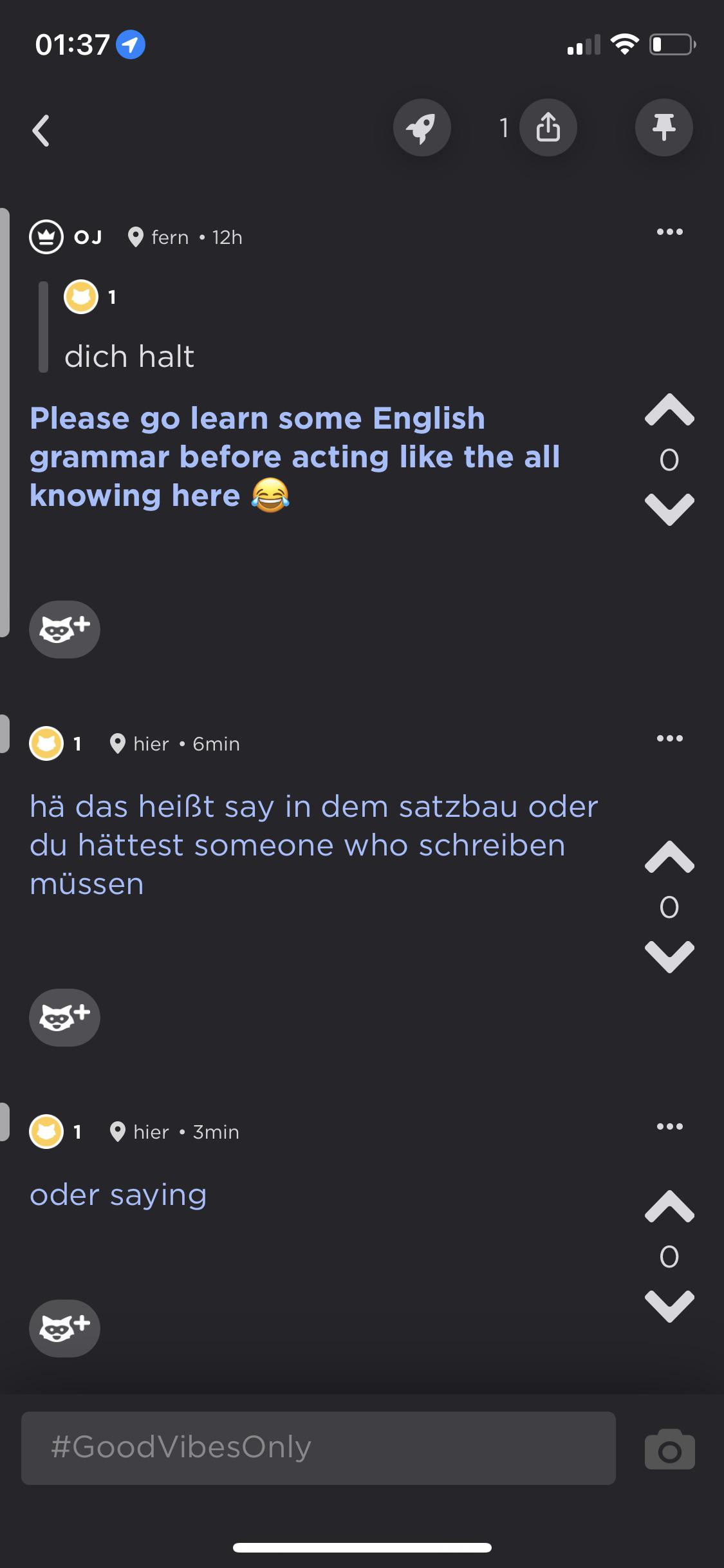 Germans fighting about grammar - who is right? | Scrolller