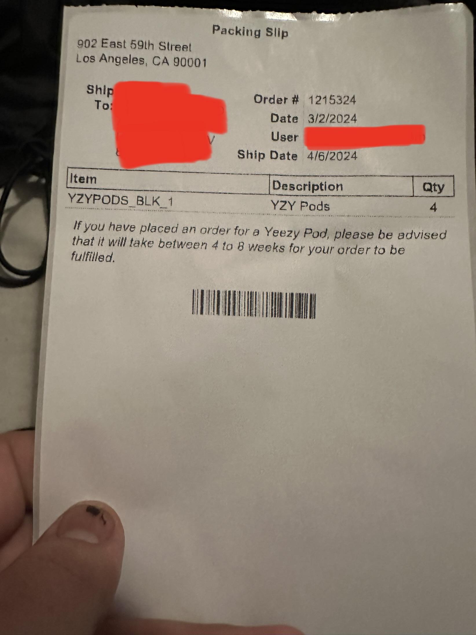 Pods arrived be patient | Scrolller