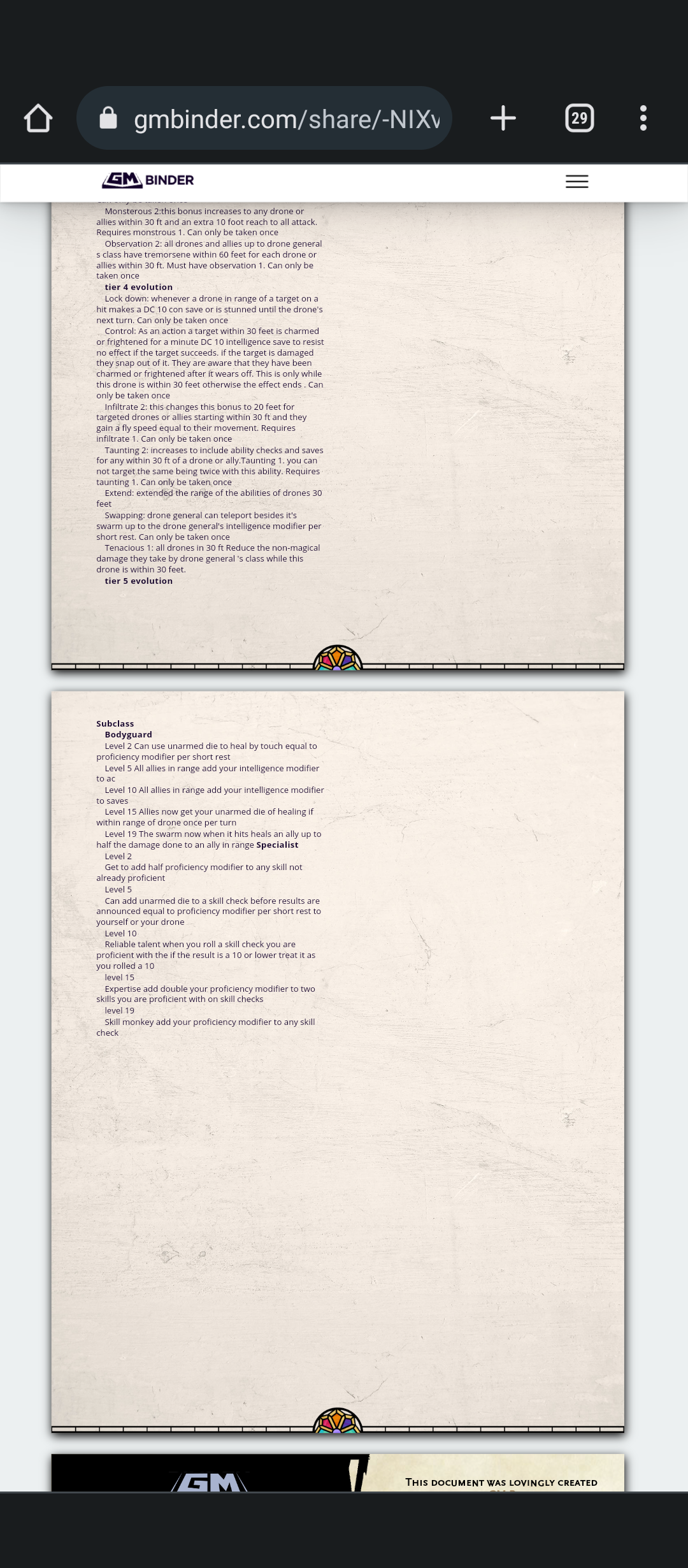 Homebrew Drone Commander class | Scrolller