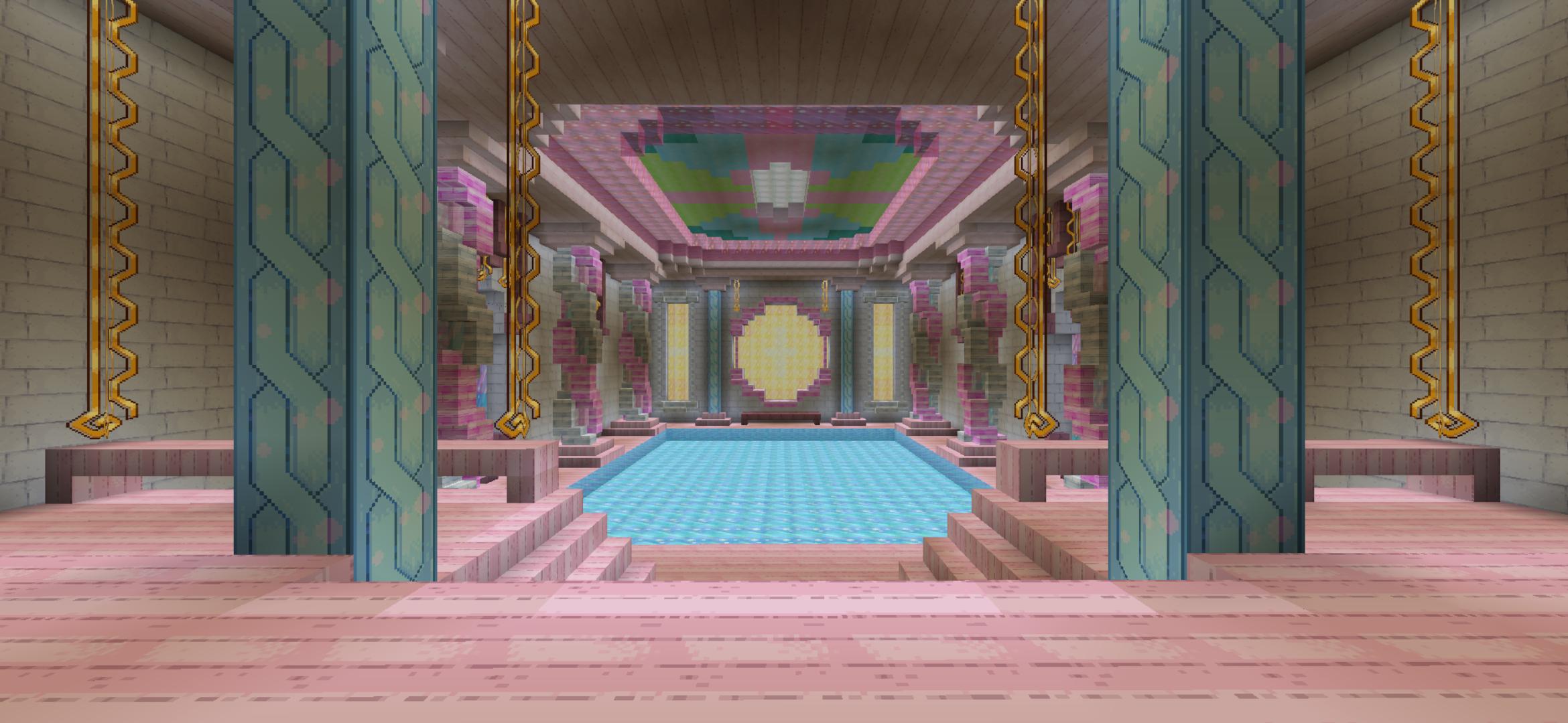 Ballroom built with the Steven Universe Texture Pack (Bedrock) | Scrolller