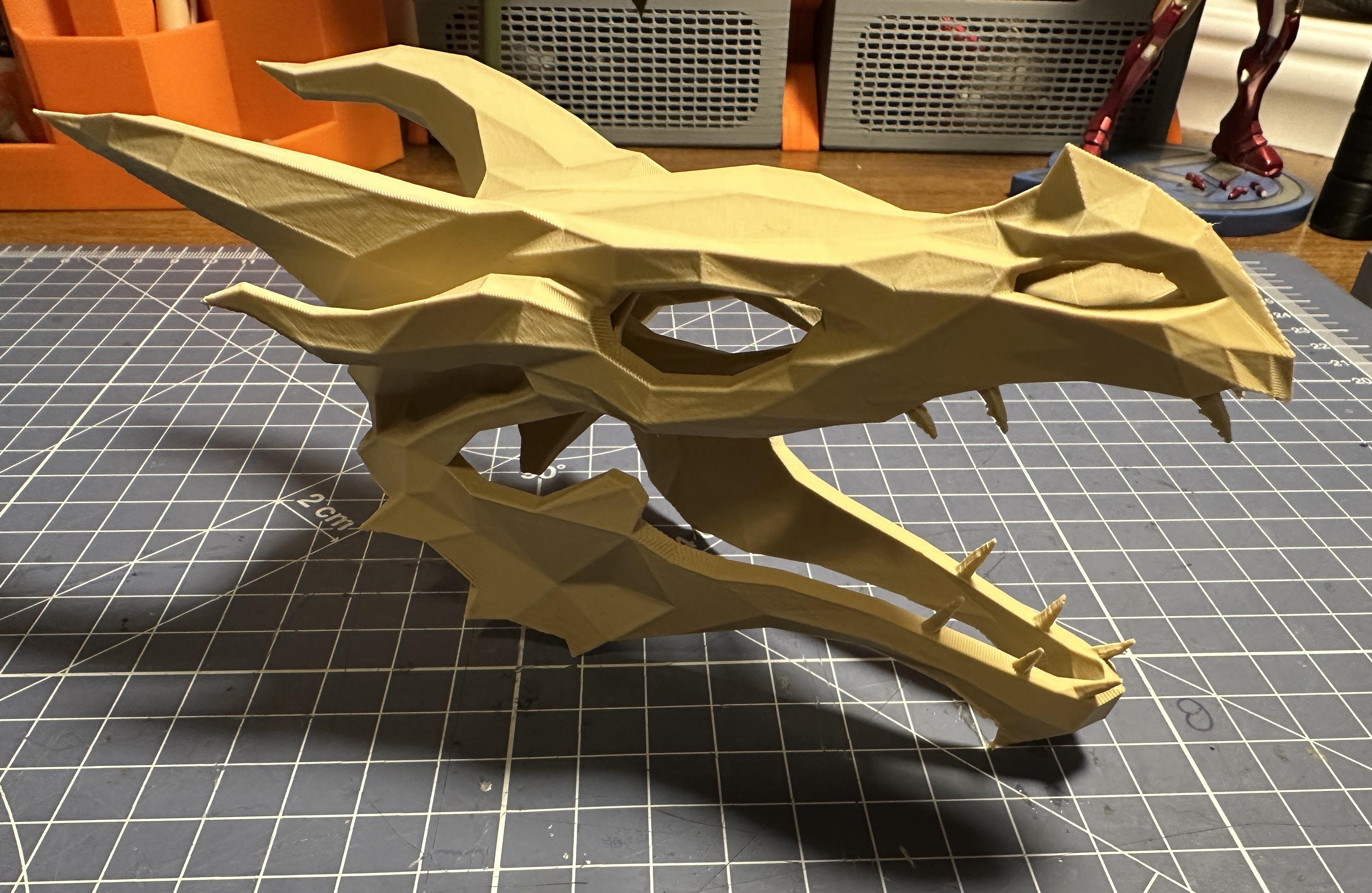 3D printed dragon skull | Scrolller