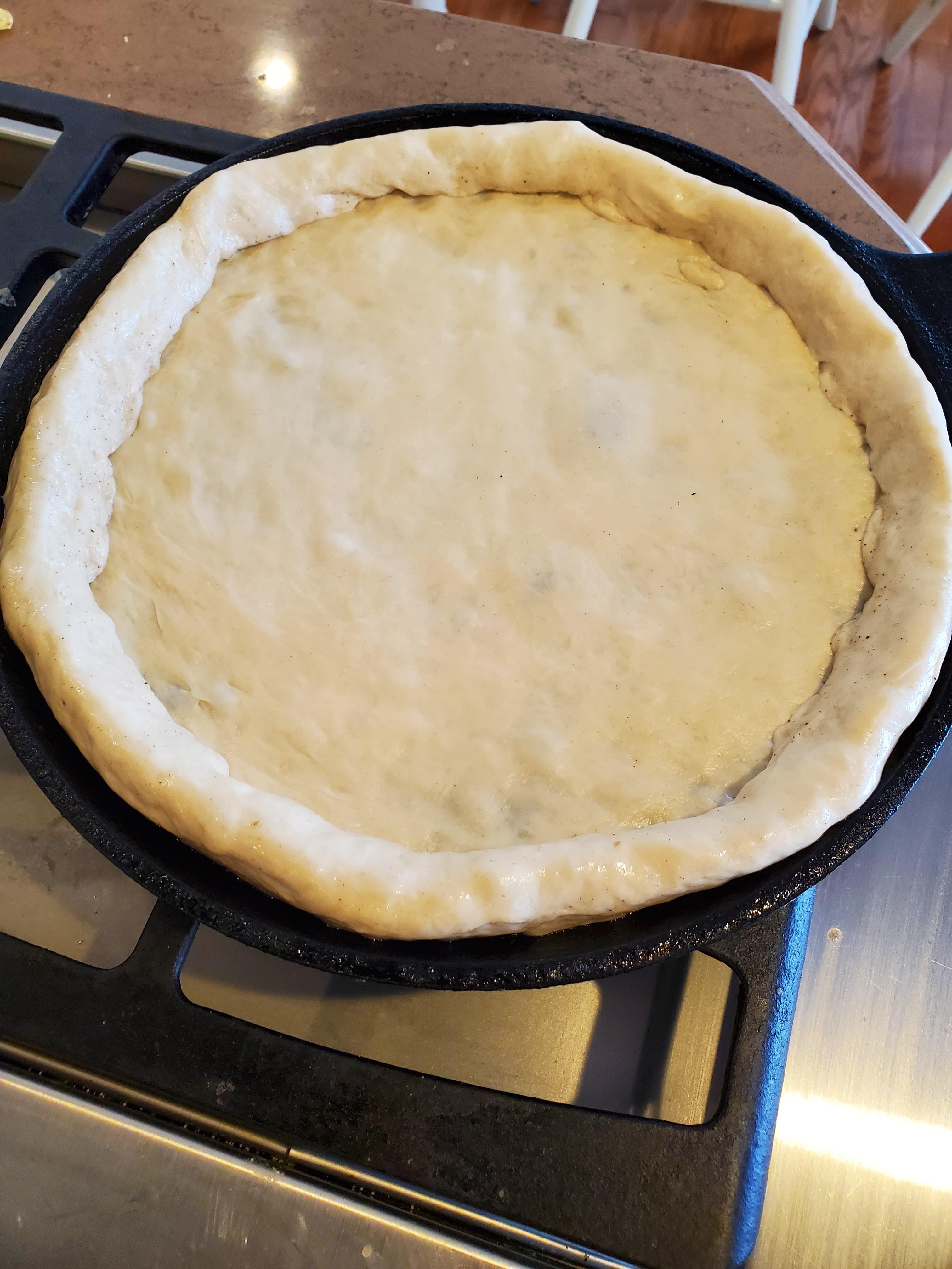 Cast iron stuffed crust from poolish | Scrolller