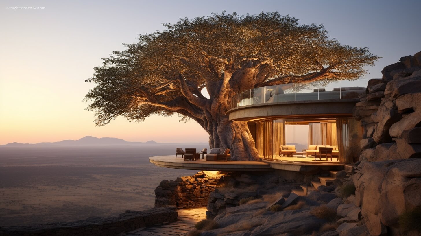 Eternal Tree Villa by Green Clay Architecture | Scrolller