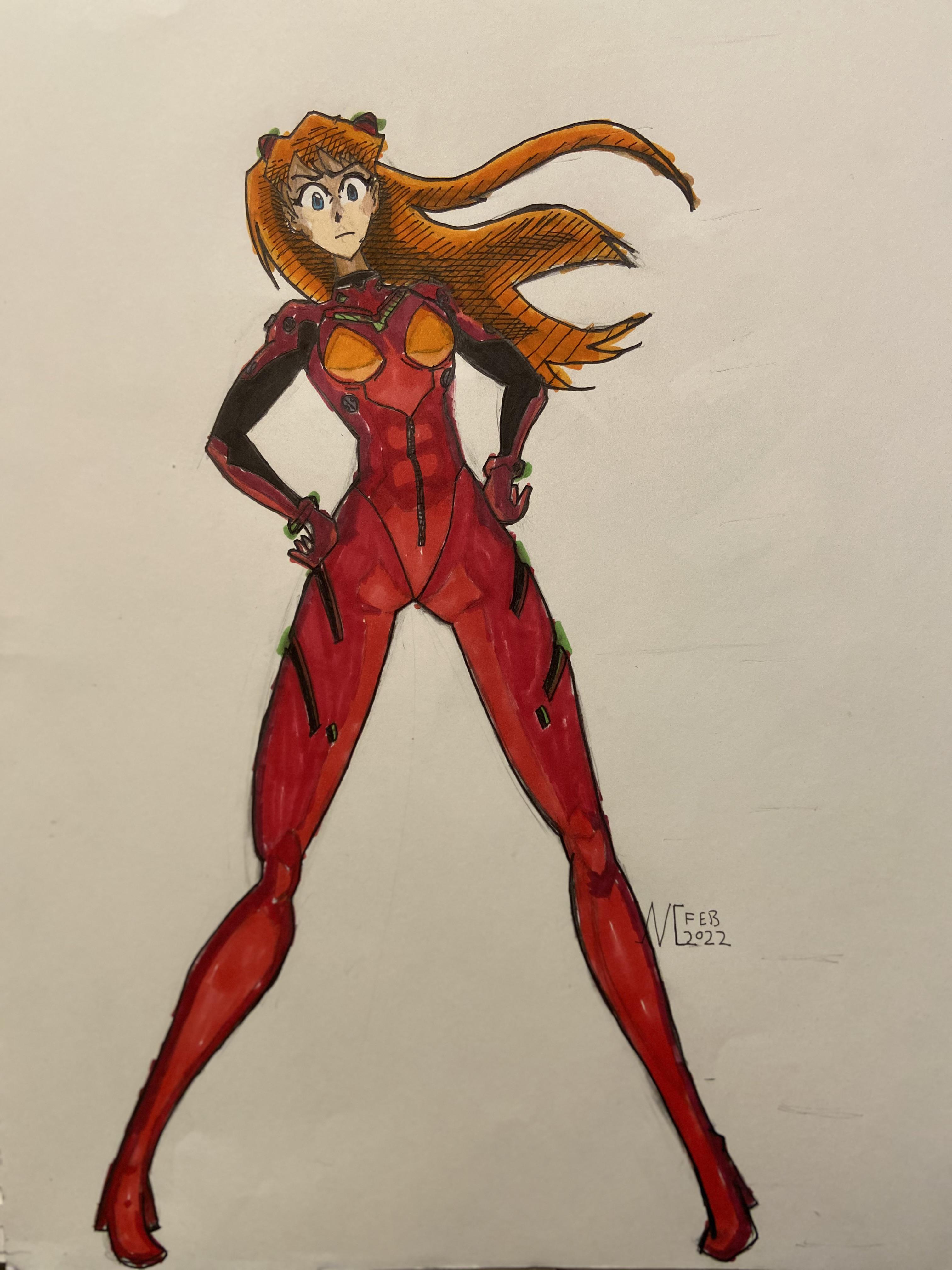 Copic marker drawing I did based on this screenshot from 2.22 enjoy! | Scrolller