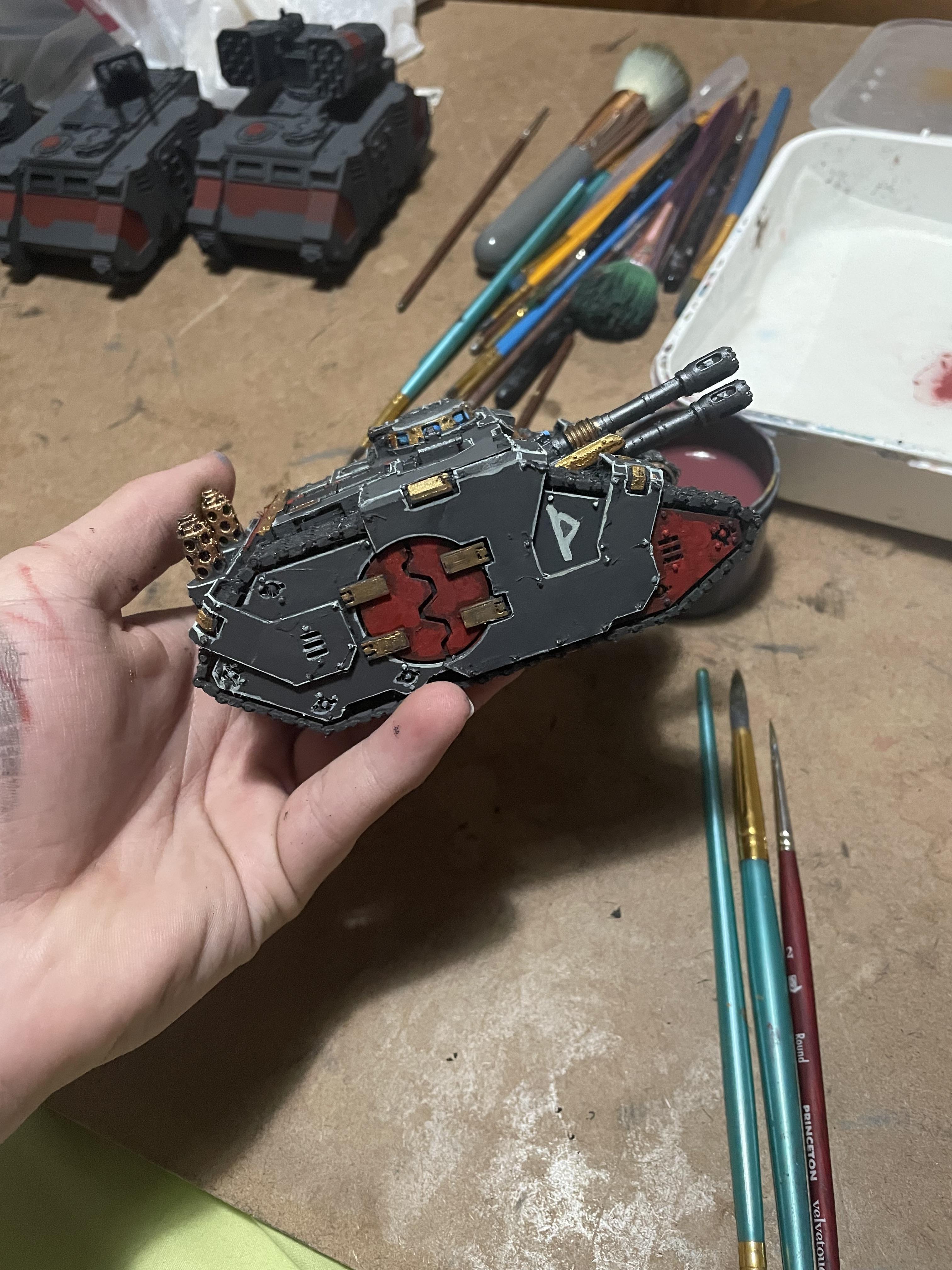 My first ‘predator’ (actually a Sabre Strike Tank) completed for my wolves. | Scrolller
