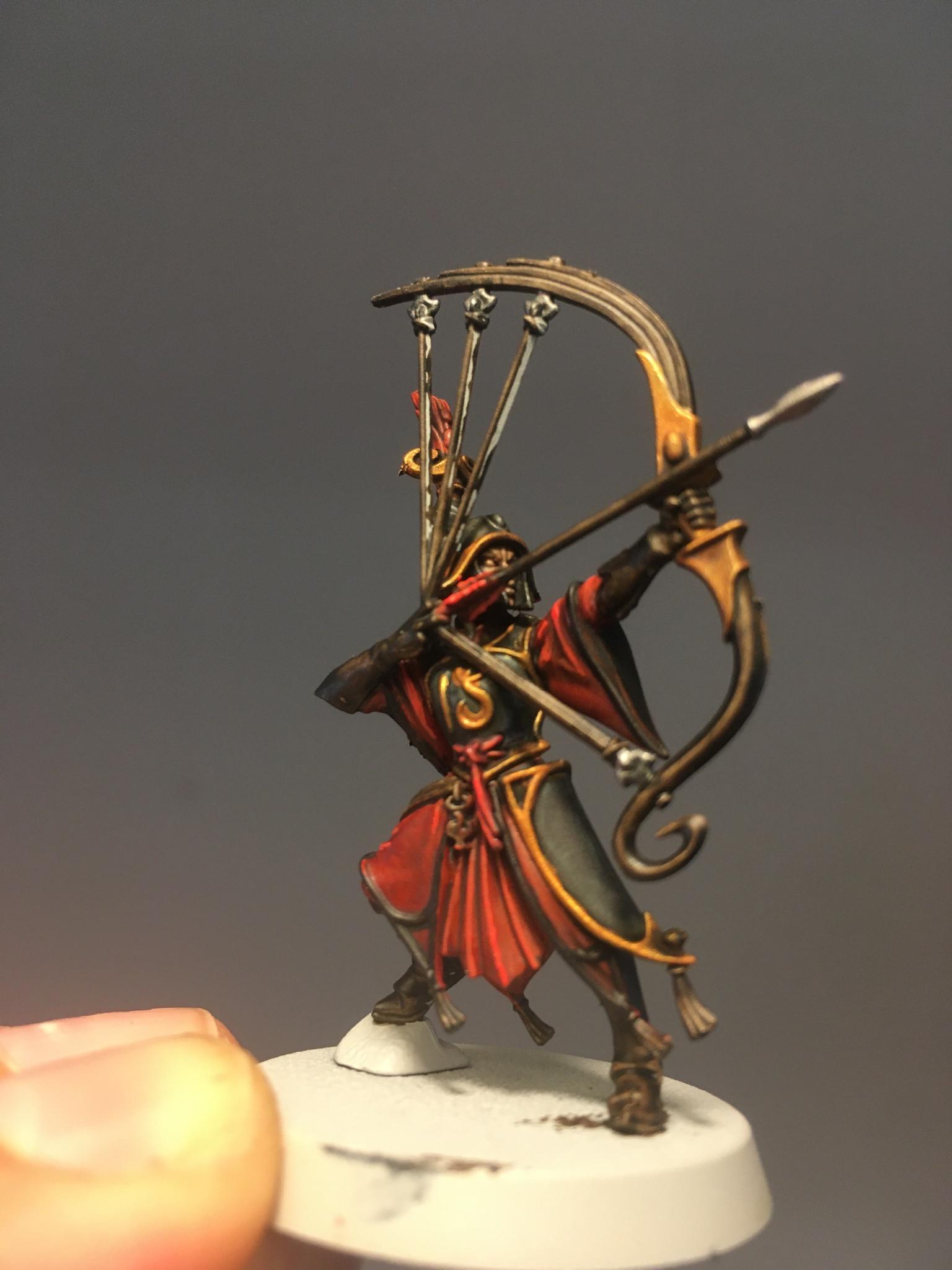 Taken the leap into AOS! Here's my first Lumineth Sentinel, still WIP. What do you think ...
