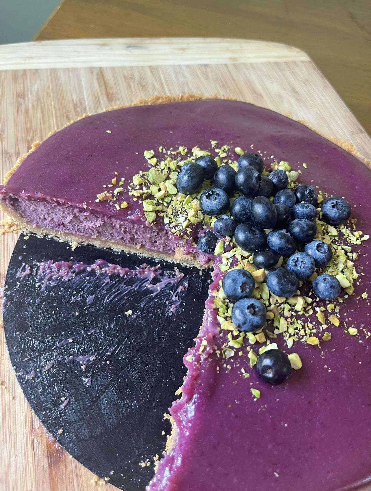 [homemade] Blueberry Curd Cheesecake Tart | Scrolller