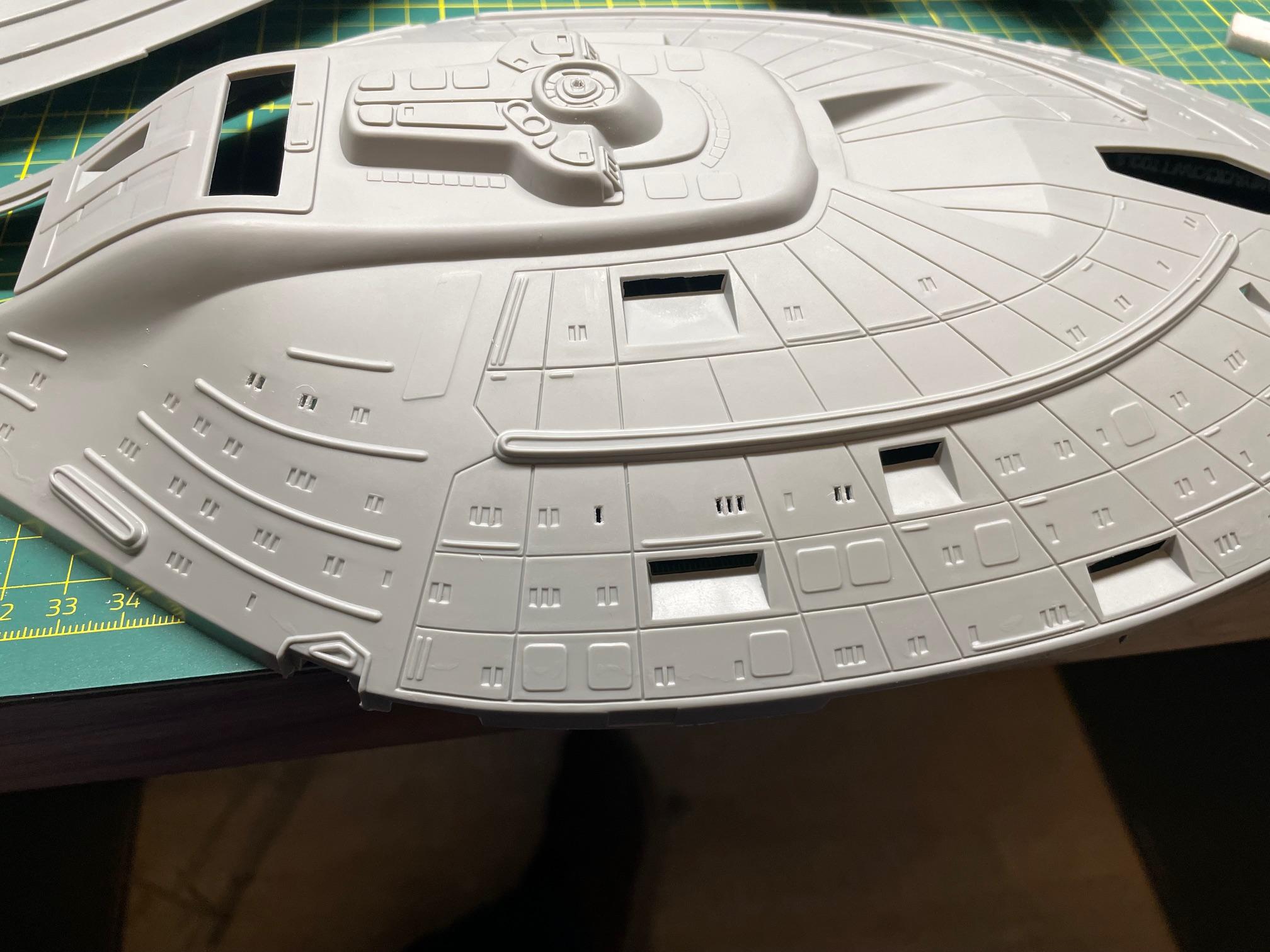 Drilling out windows on the USS Voyager... this might take some time. | Scrolller