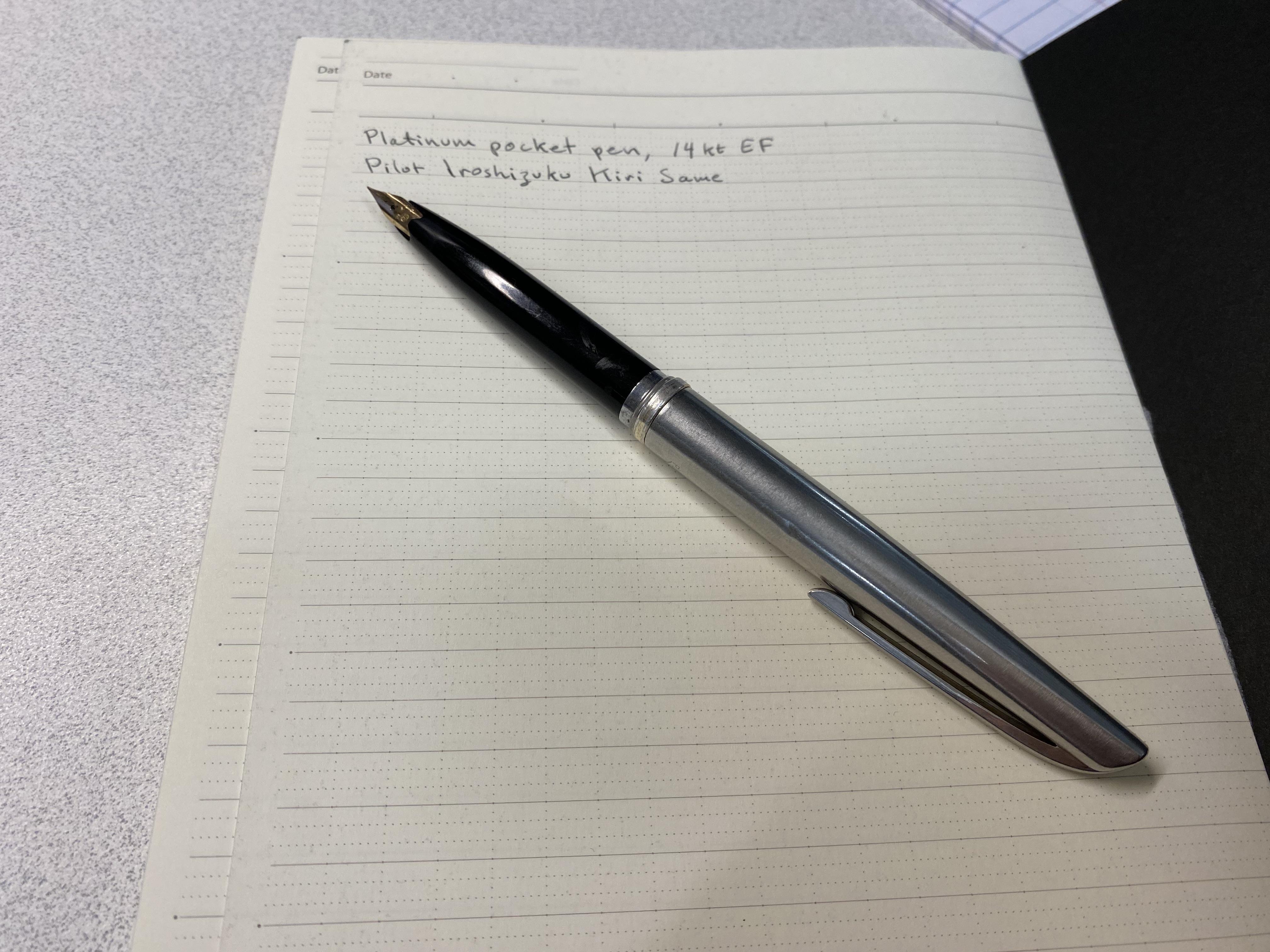 Vintage Platinum Pocket Pen | Scrolller