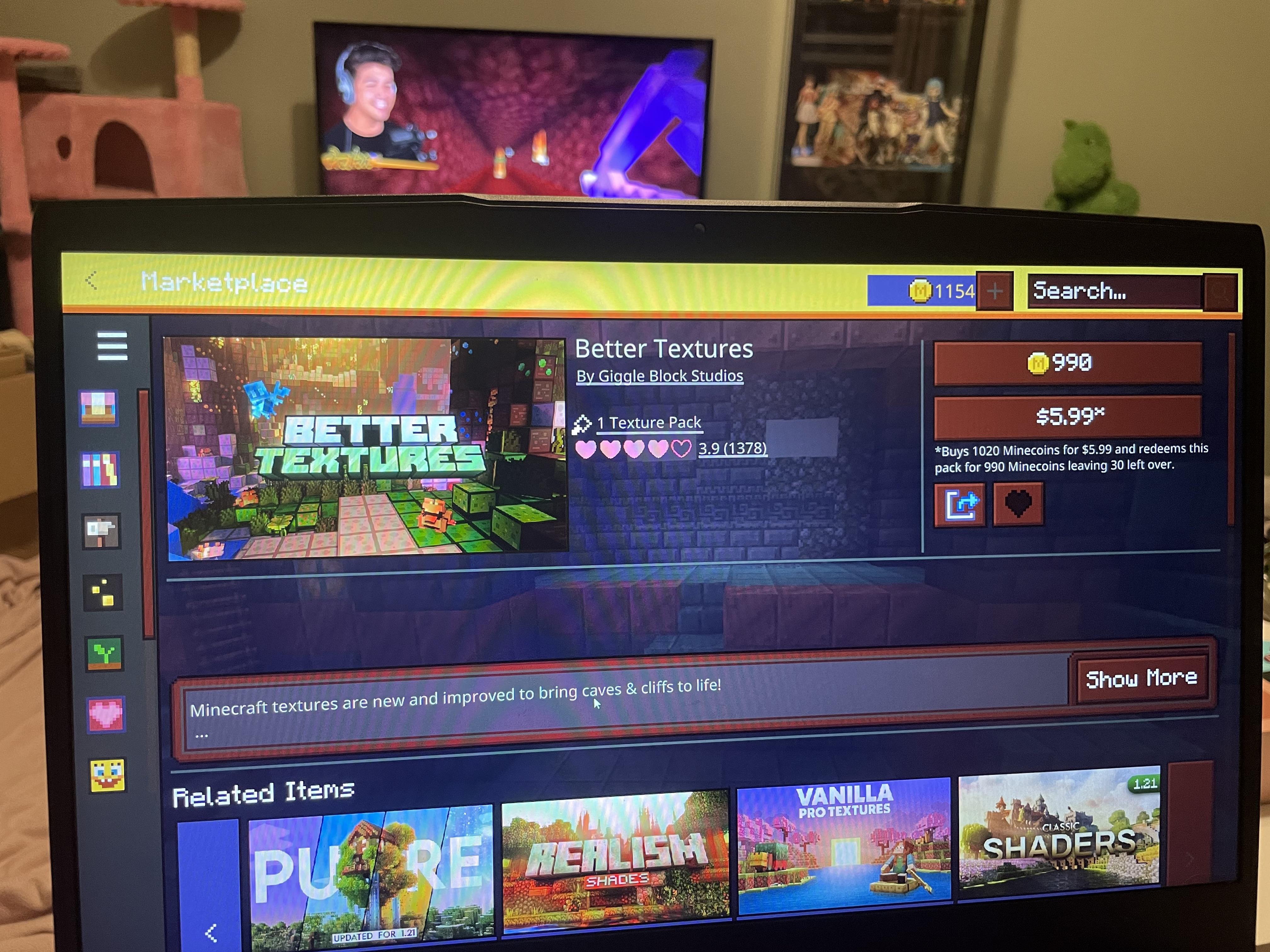 Marketplace asking to purchase texture pack for every game | Scrolller