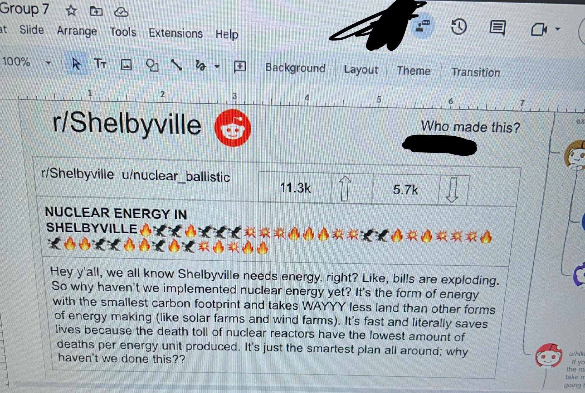 I made a fake Reddit post for chemistry class | Scrolller