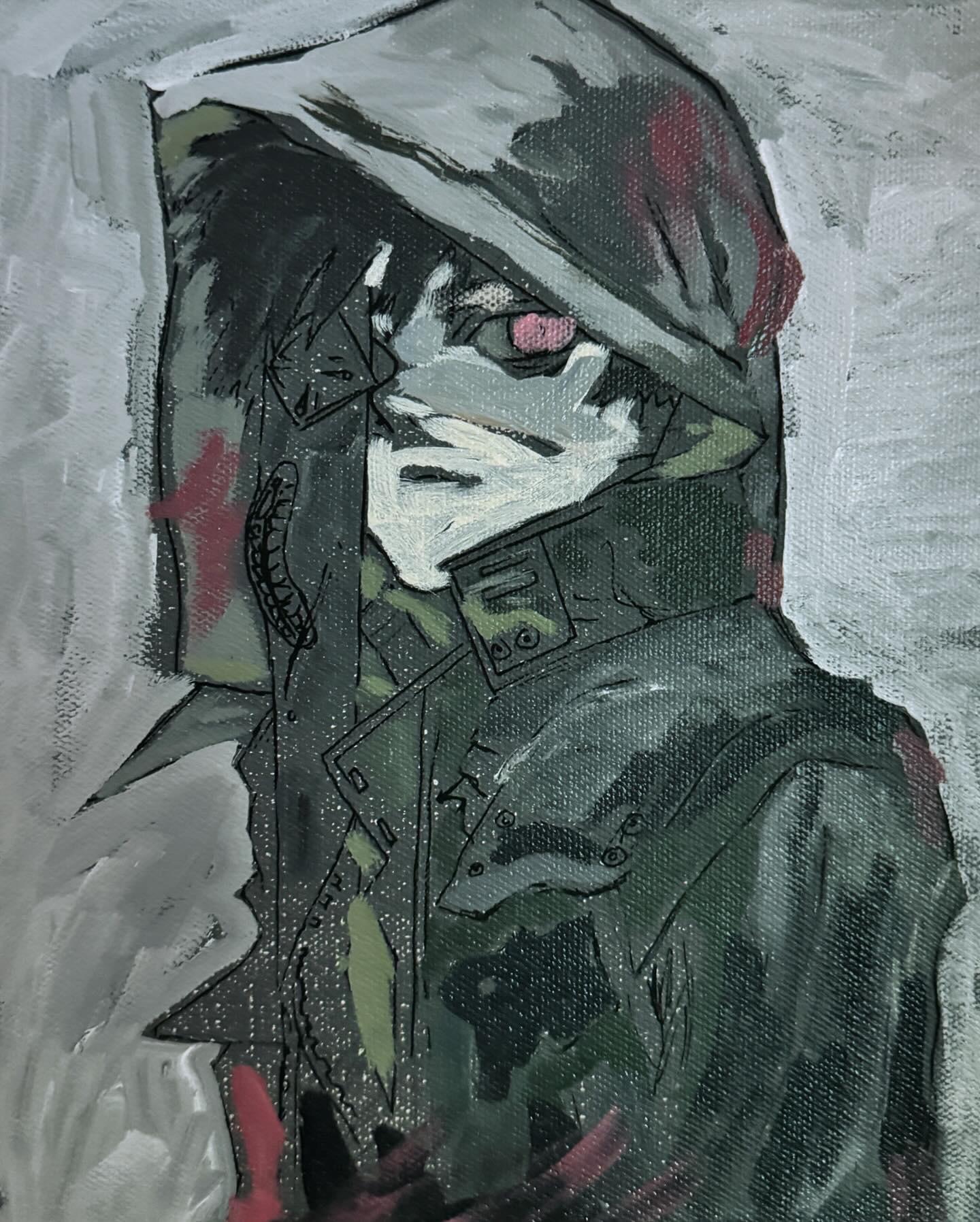 Ken Kaneki from Tokyo Ghoul that I painted | Scrolller