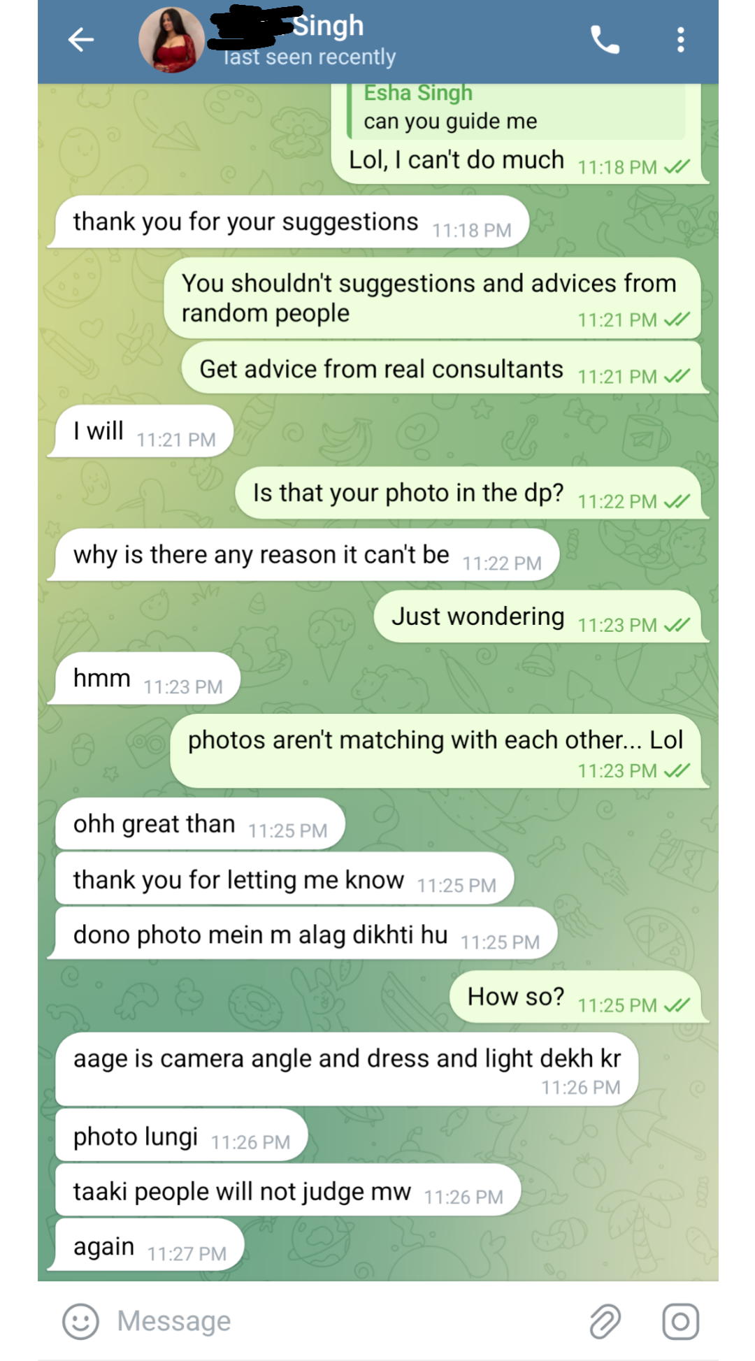 Why some girls/boys are like this, what's the thrill in this behavior.... I got blocked in the ...