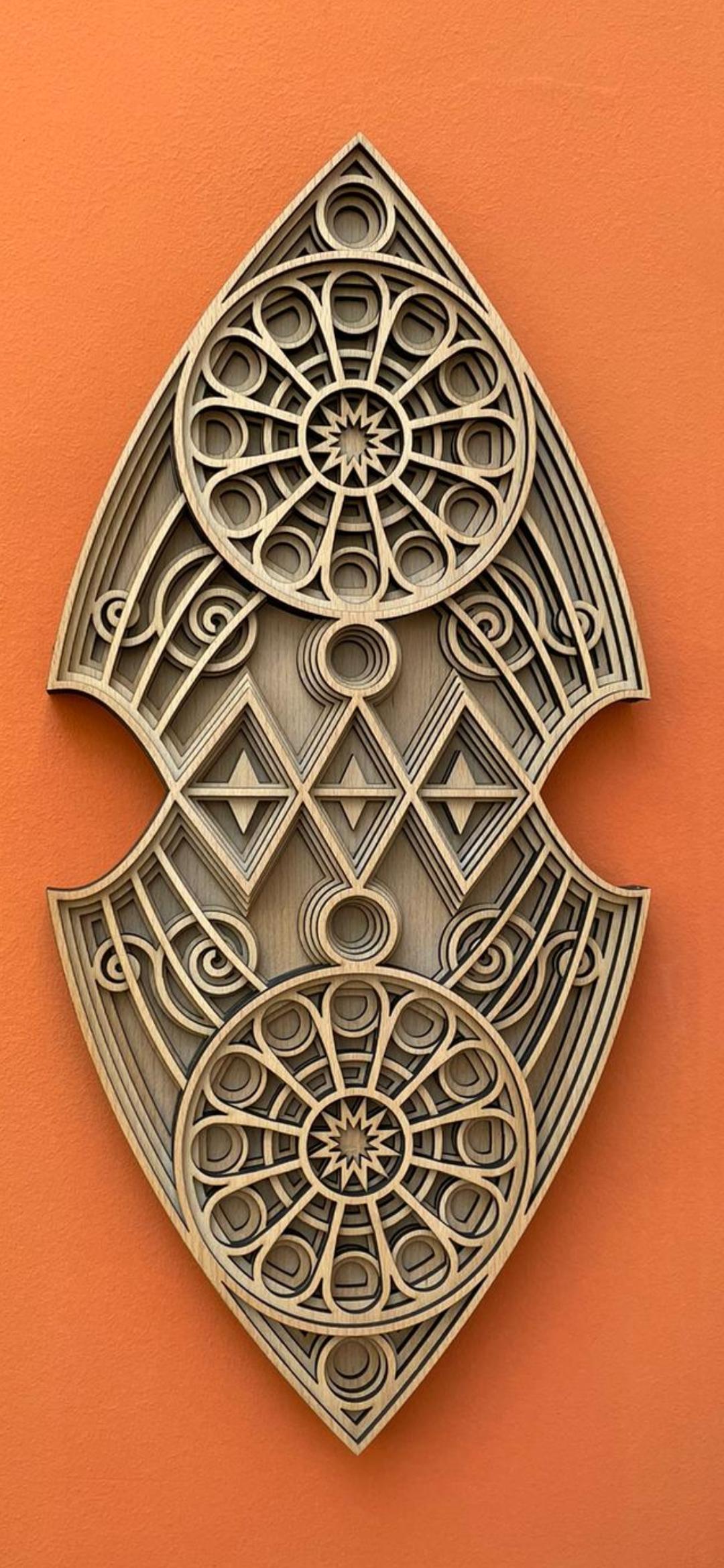 Laser cut layered artwork I made :) | Scrolller