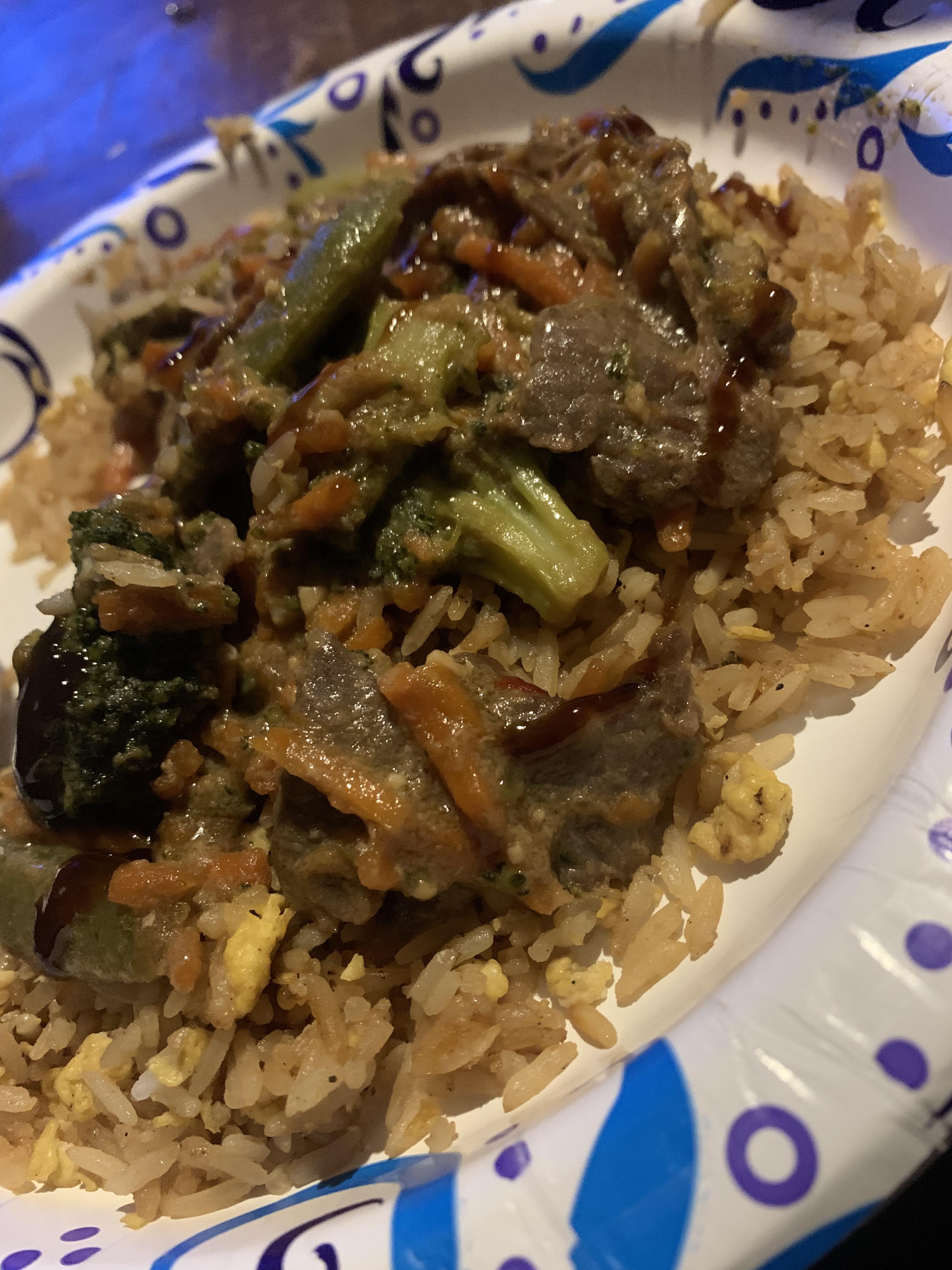 [homemade] beef and vegetable “stir fry” and egg fried rice attempt | Scrolller