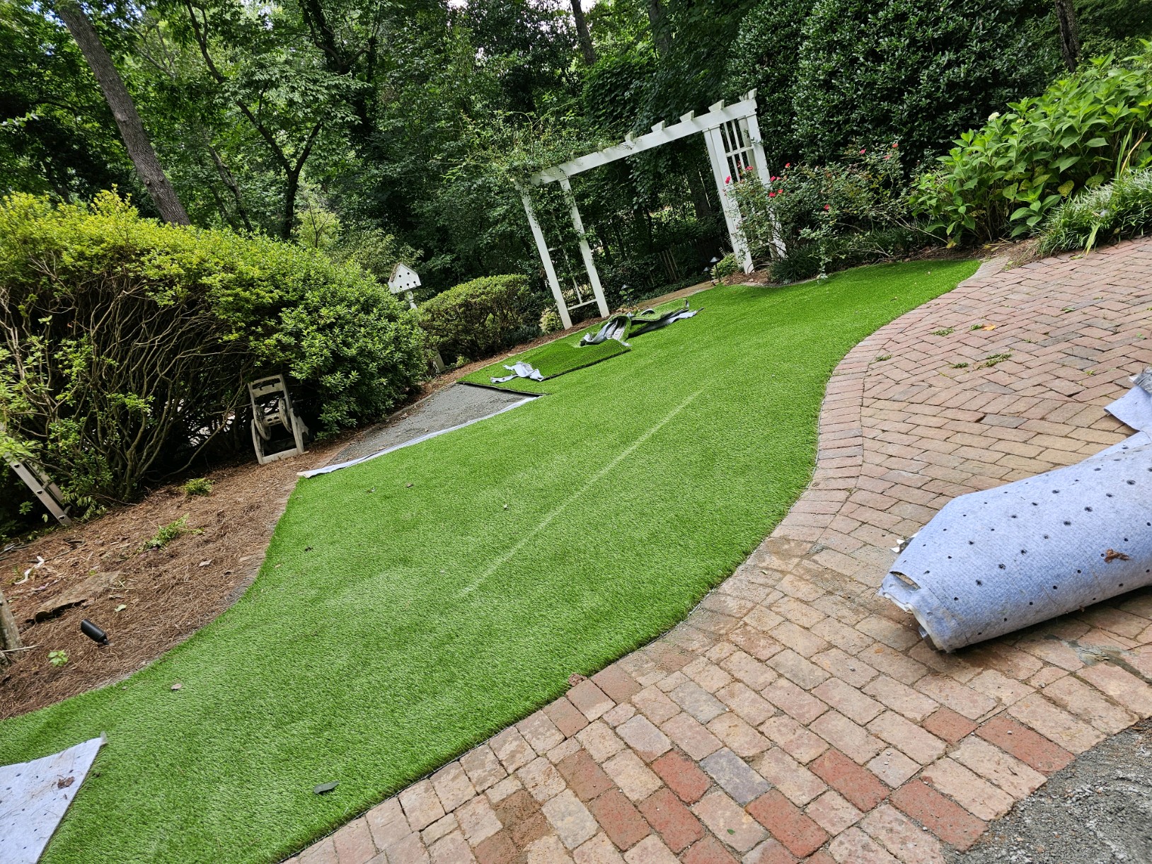 Putting green install continued | Scrolller