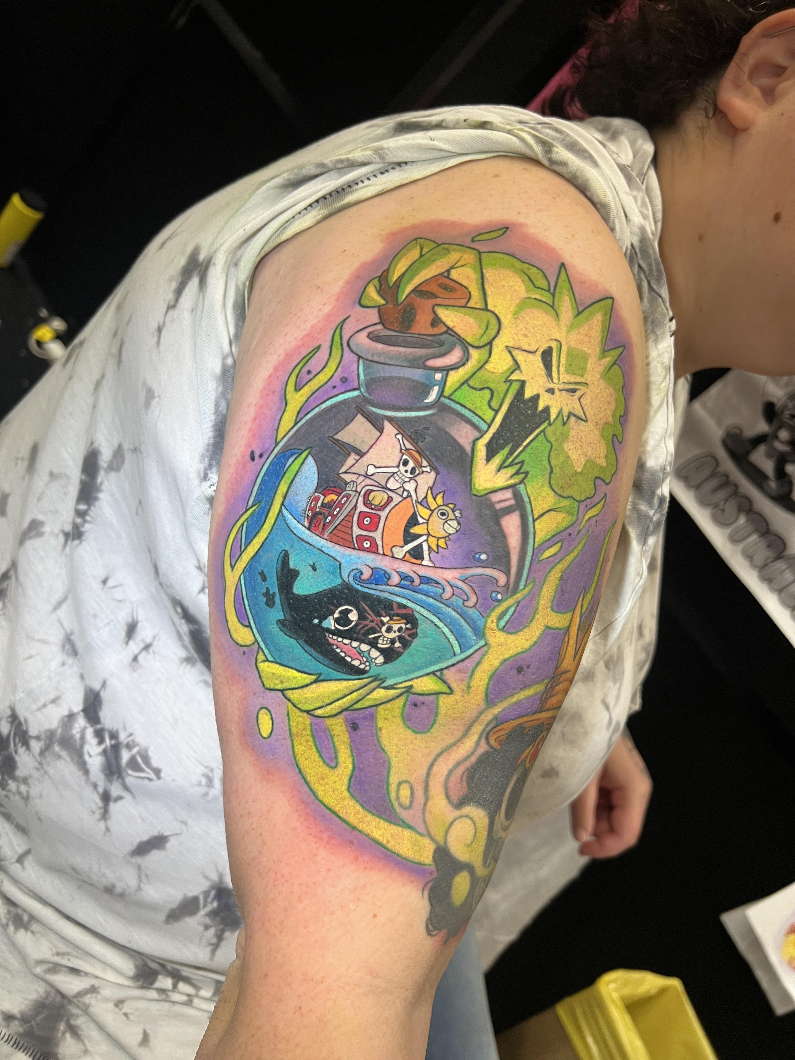 Discover more like OnePiece: Soul King Brook tattooed by myself (Jack douglas) at the awesome NZ ...