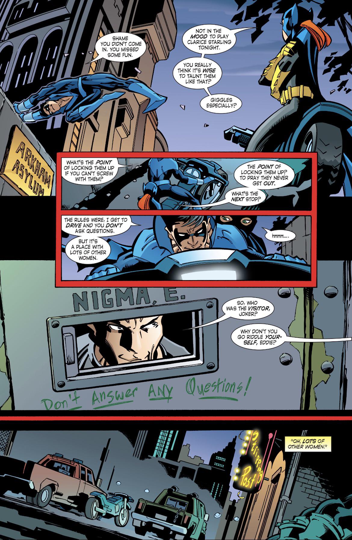 Comic Excerpt Dick Grayson Pays The Joker A Visit Under His New 2394