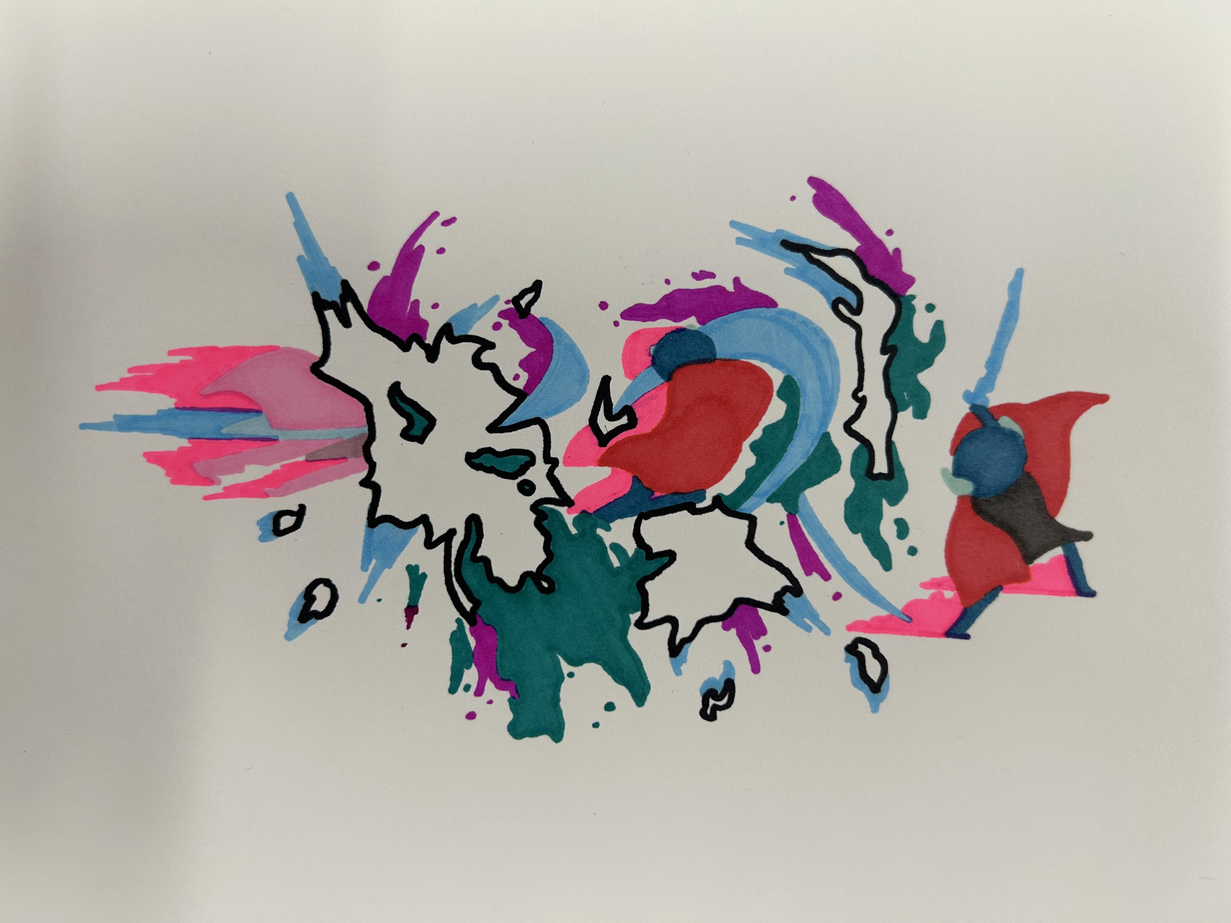 A moment captured (sharpie art by me) | Scrolller