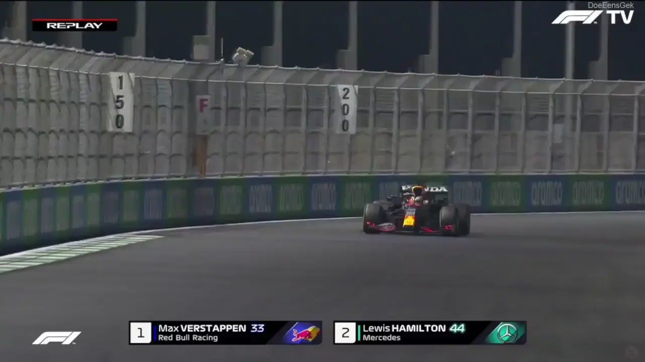 A slo-mo shot of Toto Wolff's reaction to Lewis Hamilton and Max Verstappen colliding | Scrolller