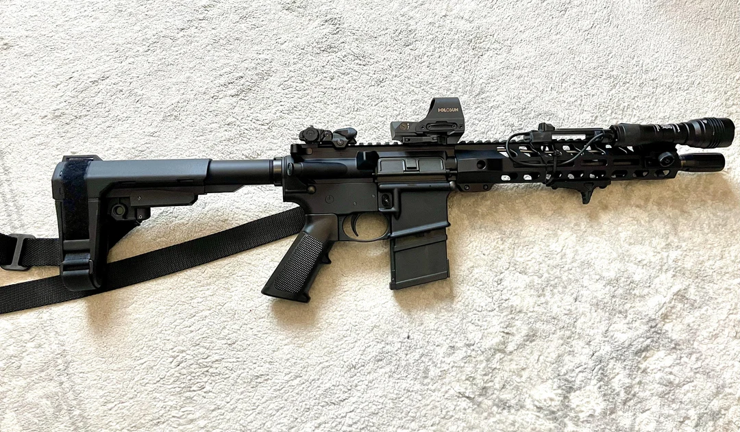 First AR Pistol build with PSA upper Anderson stripped lower and PSA LPK. Holosun 510c ...