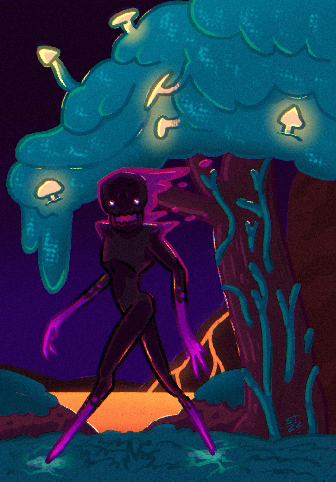 Enderman in the Warped Forest, by me! | Scrolller