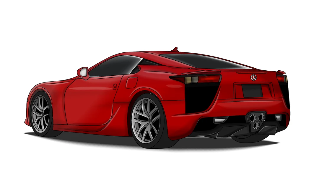 Lexus LFA, Me, Digital Art, 2022 | Scrolller