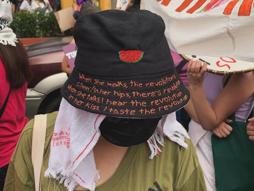 Pro-Palestine, liberatory poetry in Manila's, Philippines, International Women's Day rally ...