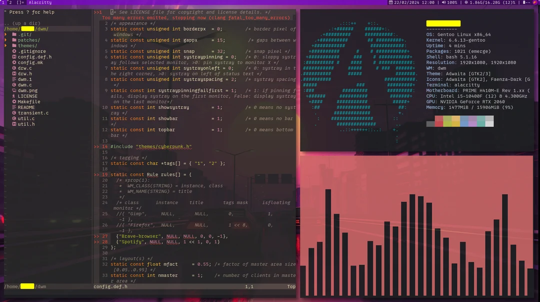 [dwm] Very simple ricing | Scrolller