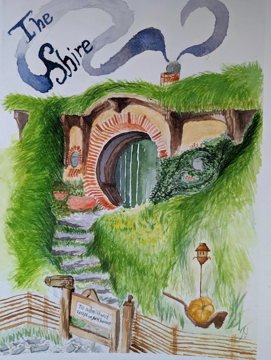 Bilbo, Me, Watercolor, 2023 | Scrolller